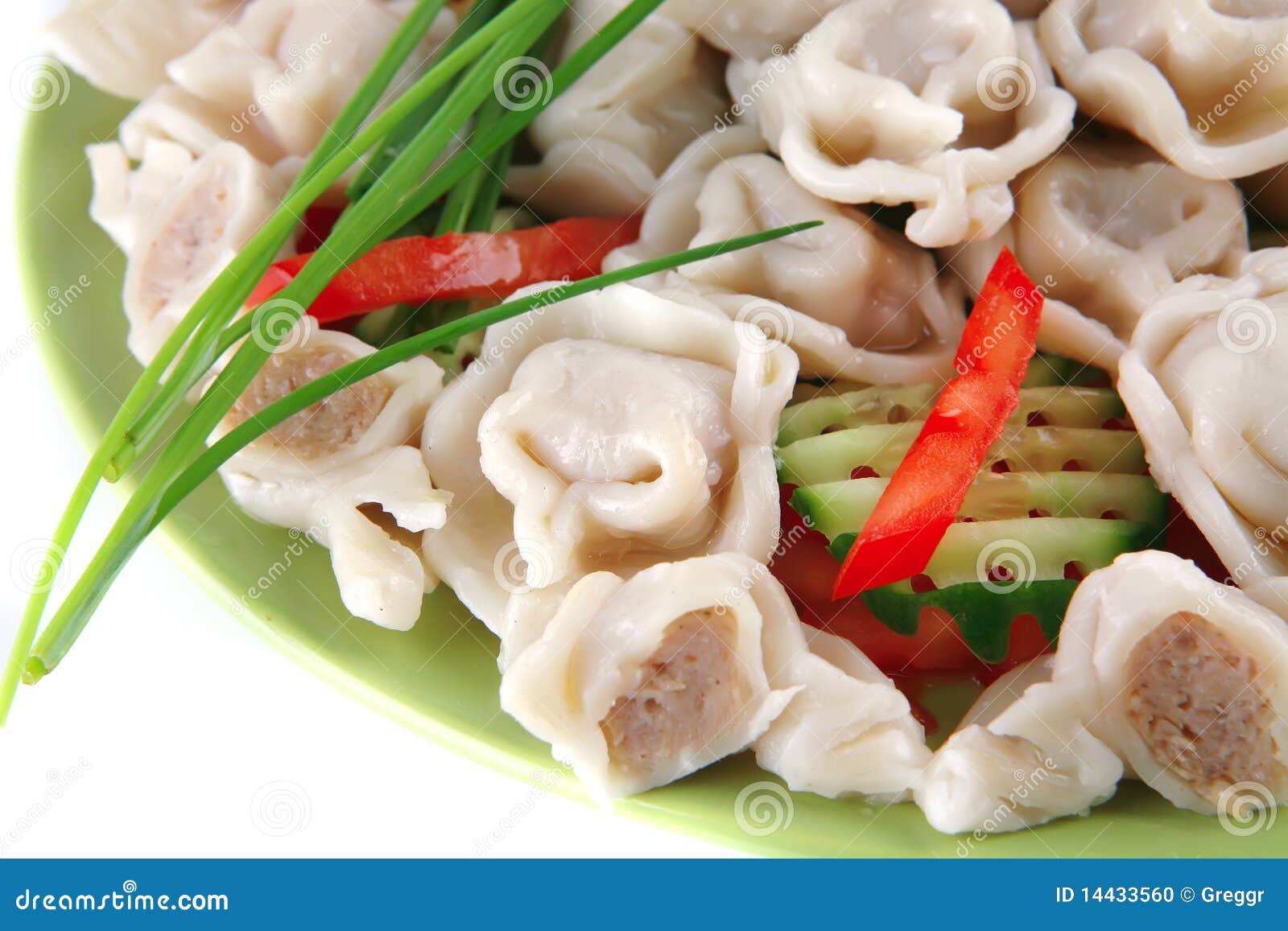 Fresh Boiled Dumplings on Green Stock Photo - Image of ethnic, dish ...