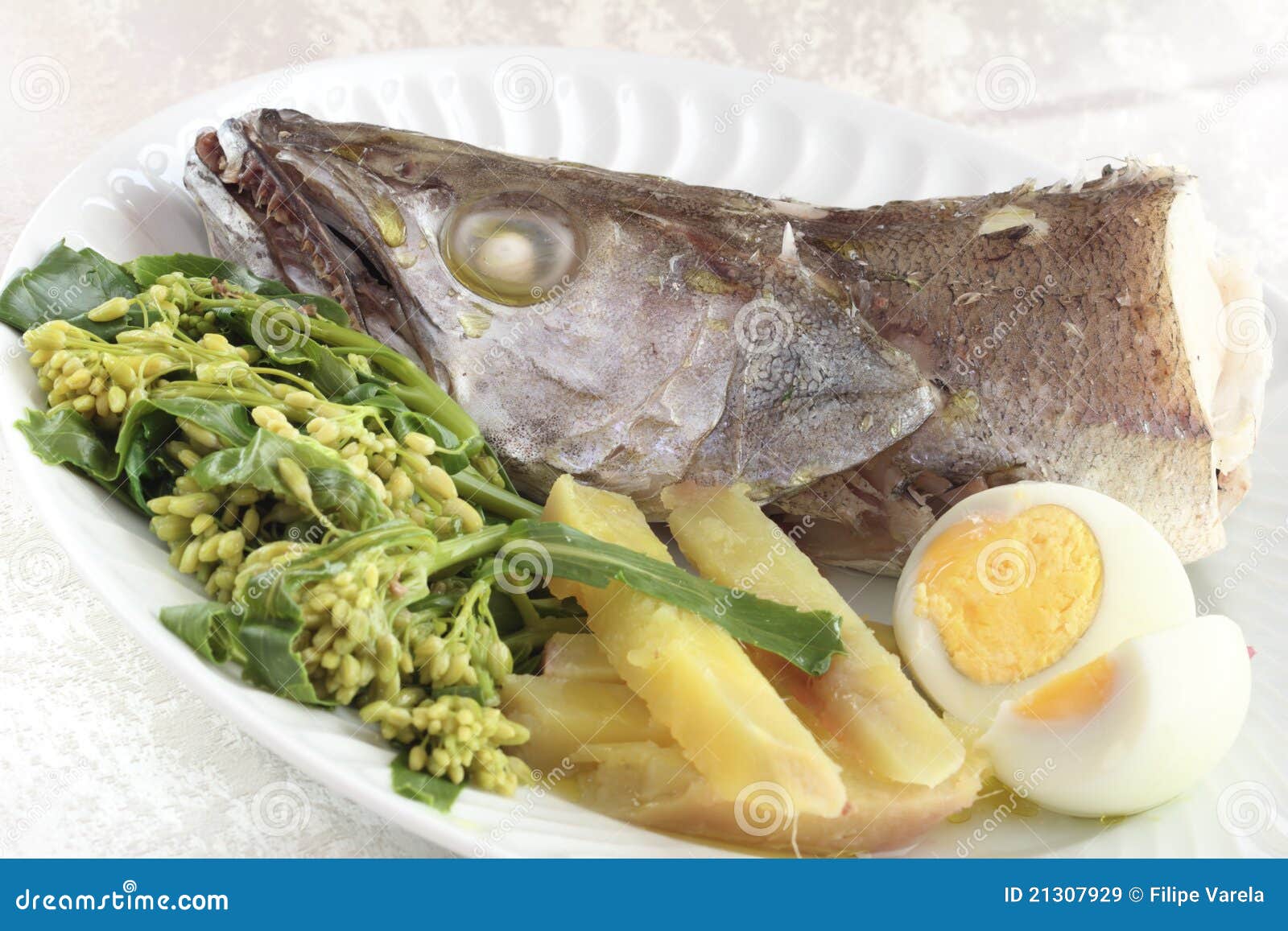 Fresh boiled fish stock image. Image of dinner, dishware - 21307929