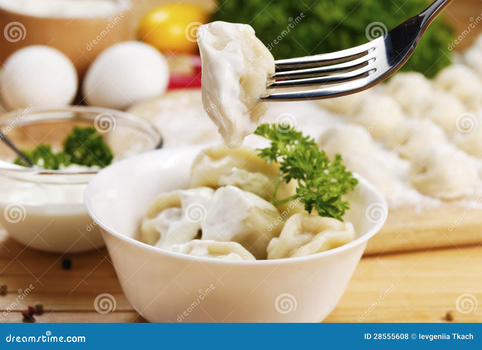 Fresh Boiled Meat Dumplings Stock Photo - Image of ingredient, dish ...