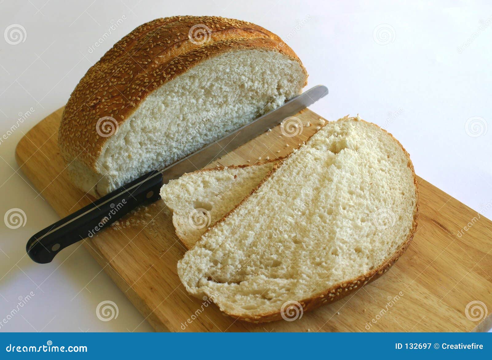 Fresh Bread stock image. Image of slice, cobb, fresh, cook - 132697