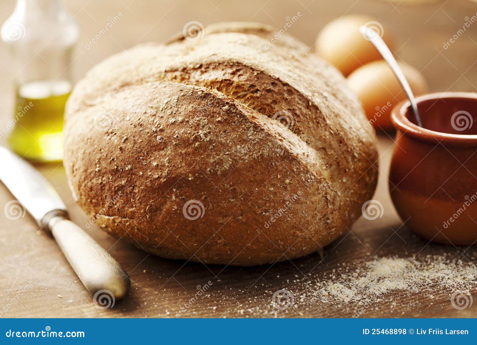 Fresh bread stock photo. Image of grain, baked, baking - 25468898