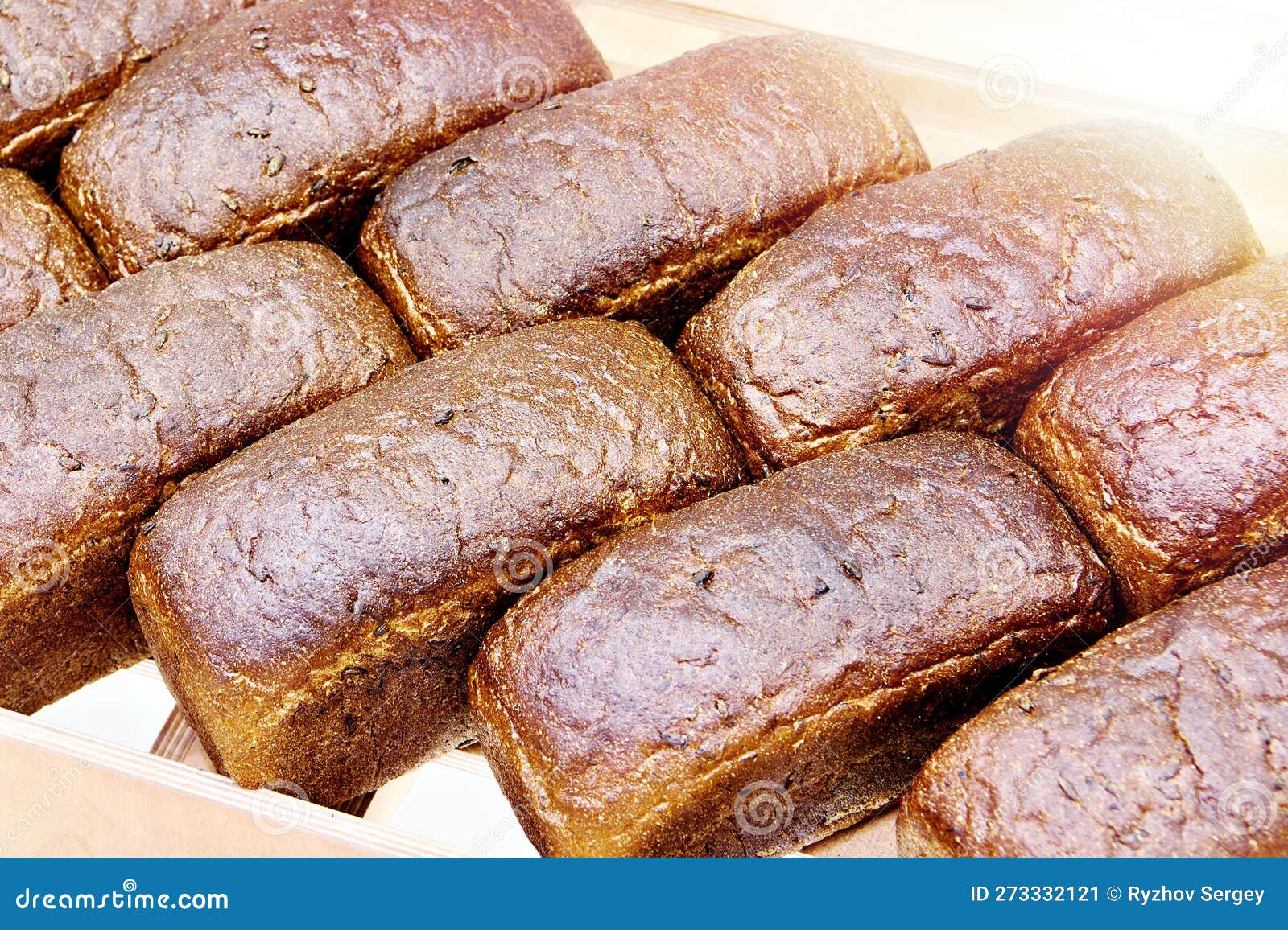 Fresh bread in bakery stock image. Image of business - 273332121
