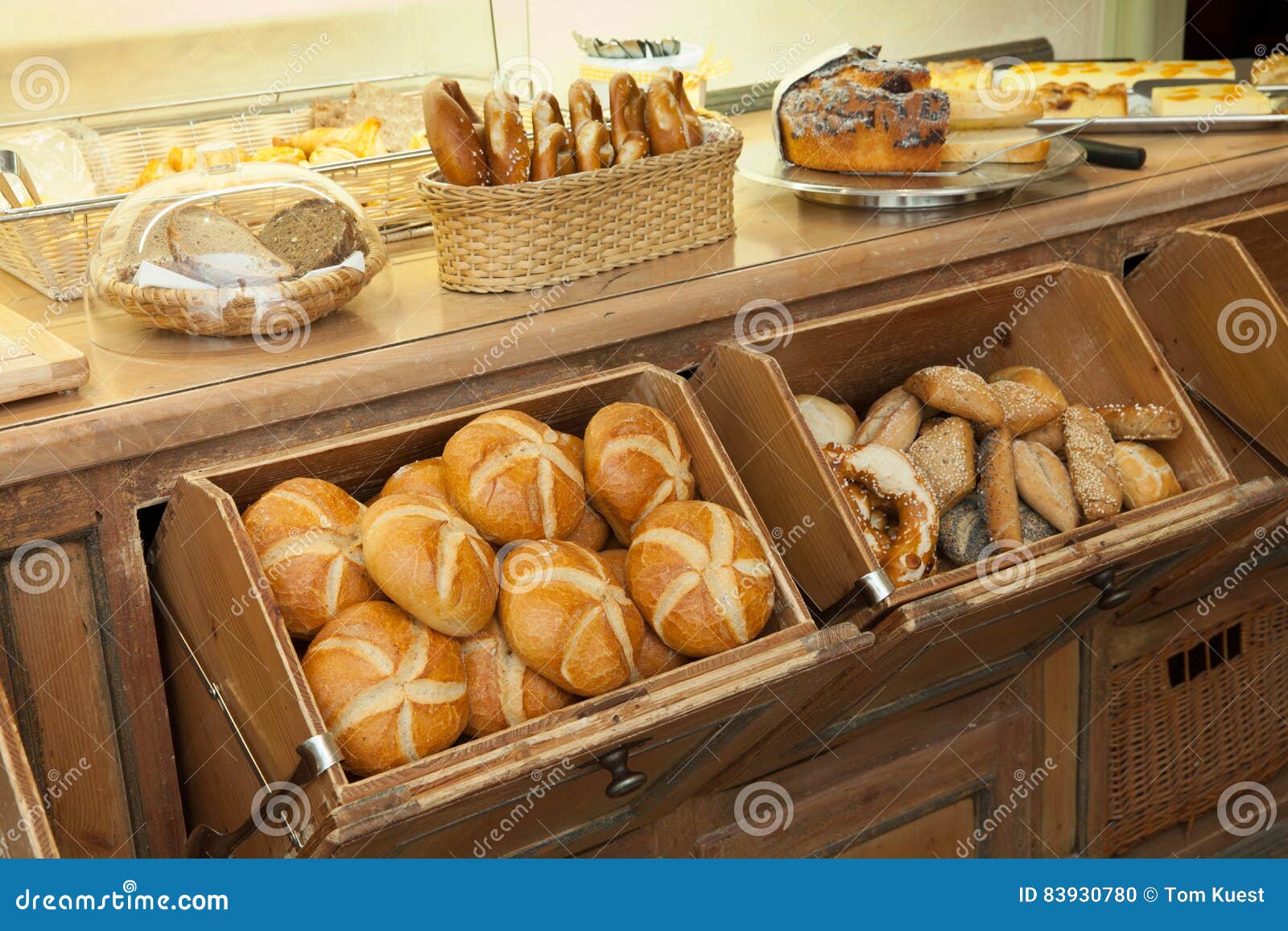 Fresh Bread on Breakfast Buffet Stock Photo - Image of nutrition ...