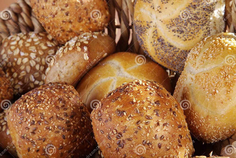 Fresh bread and buns stock image. Image of meal, baked - 40186321