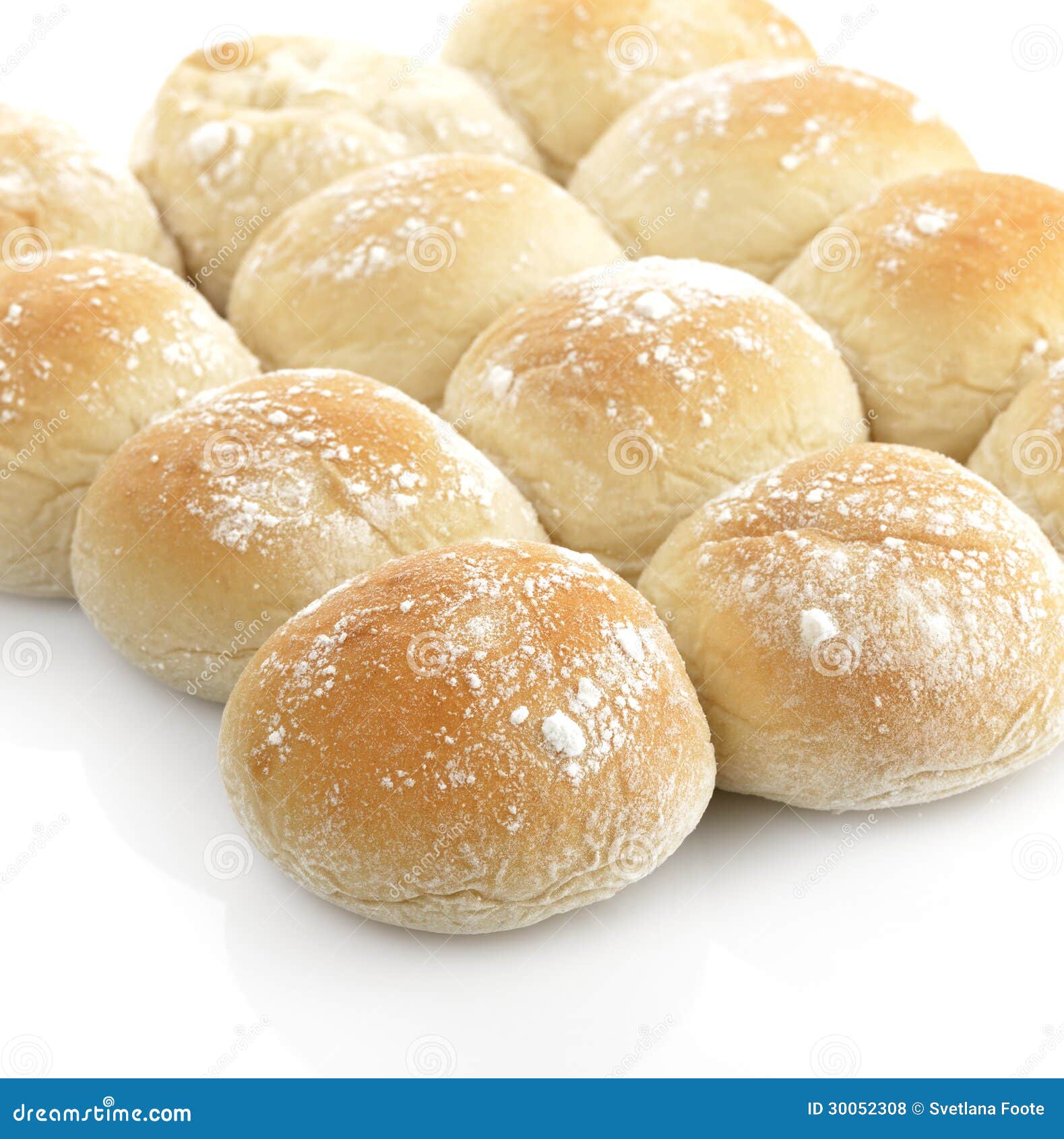 Bread And Buns On Wooden Plate Stock Photo | CartoonDealer.com #75197832