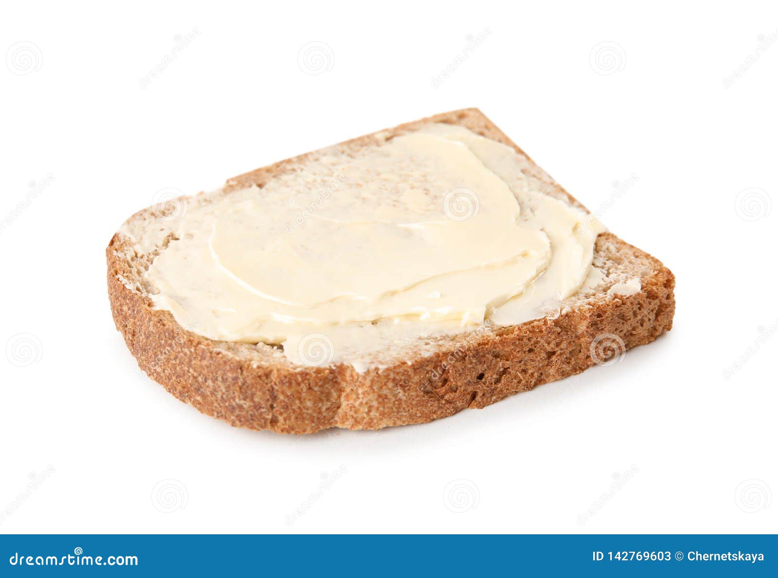 Fresh Bread with Butter on White Stock Image - Image of grain, bread ...