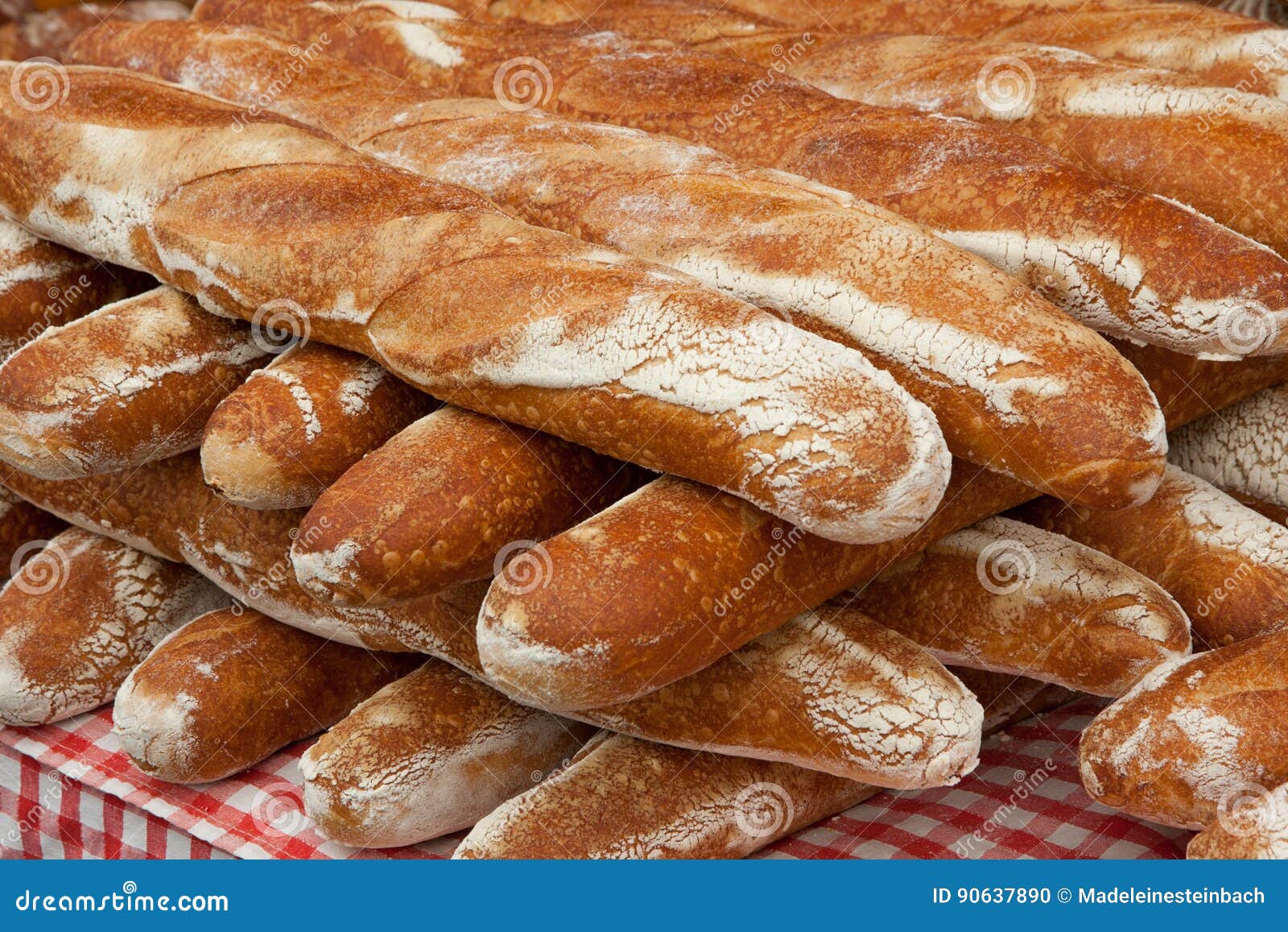 Fresh Bread on Display at the Farmers Market Stock Photo - Image of ...