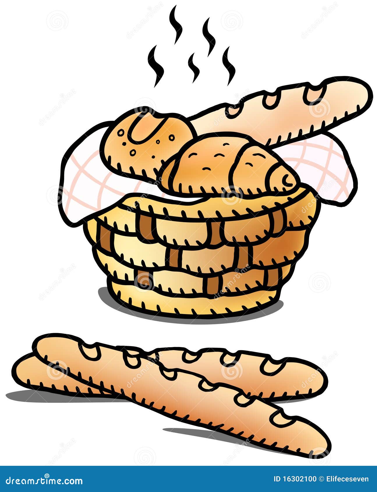 Fresh bread illustration stock vector. Illustration of insignia - 16302100