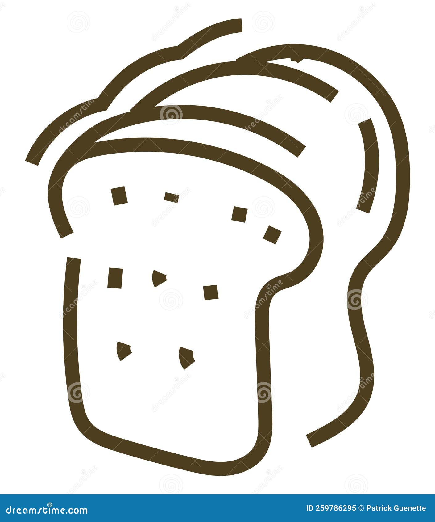 Fresh bread, icon stock vector. Illustration of kitchen - 259786295