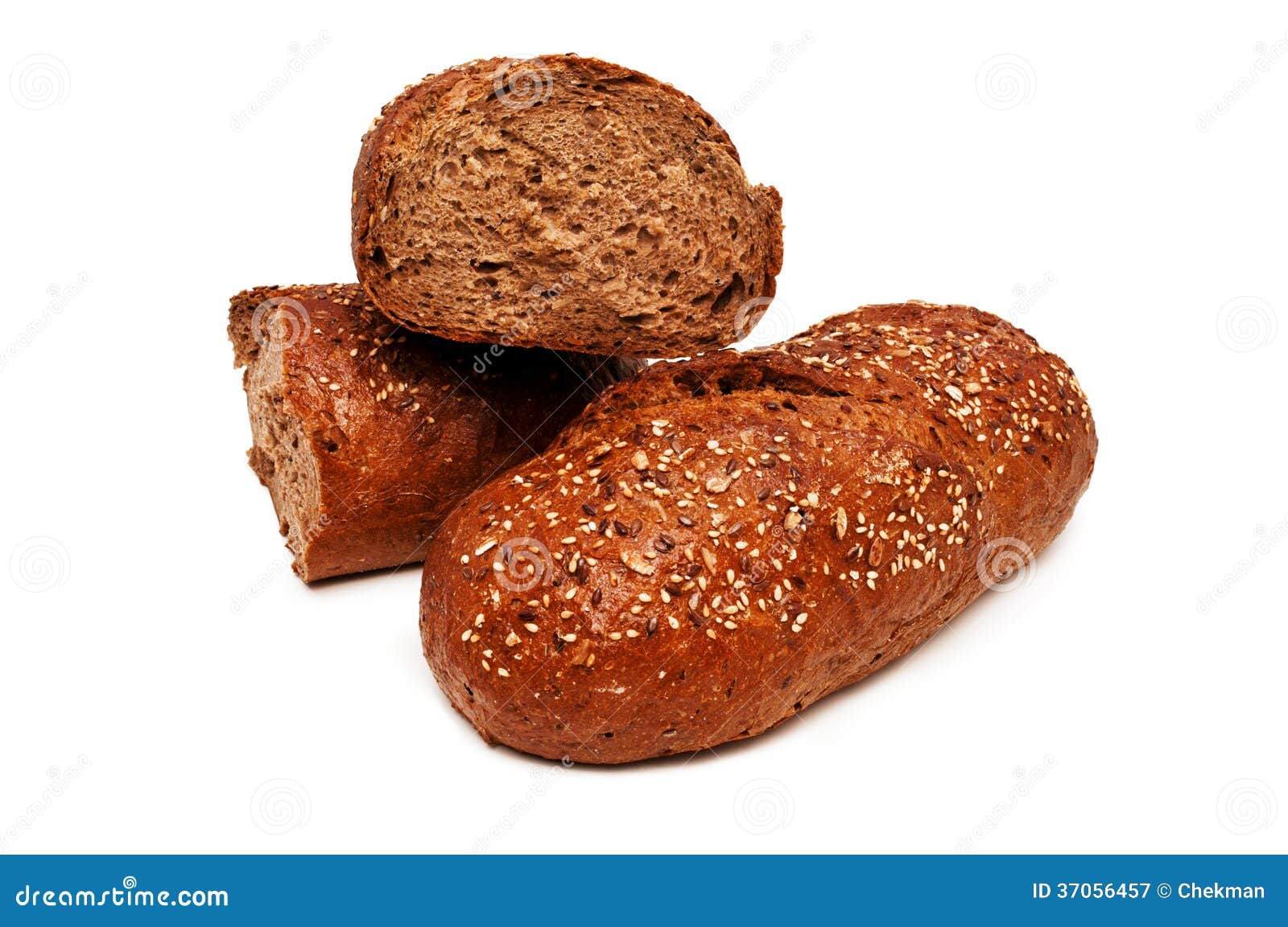Fresh Bread Isolated, Bread Broken Stock Image - Image of appetizer ...