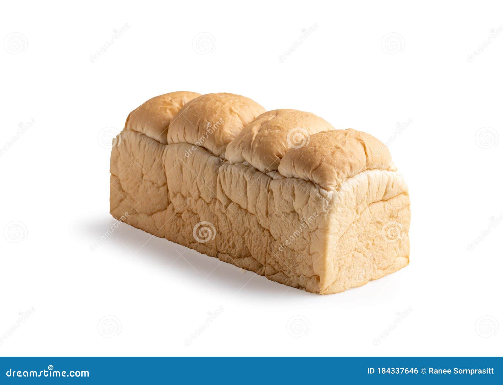 Fresh Bread Isolated on a White Backgrounds Stock Photo - Image of ...