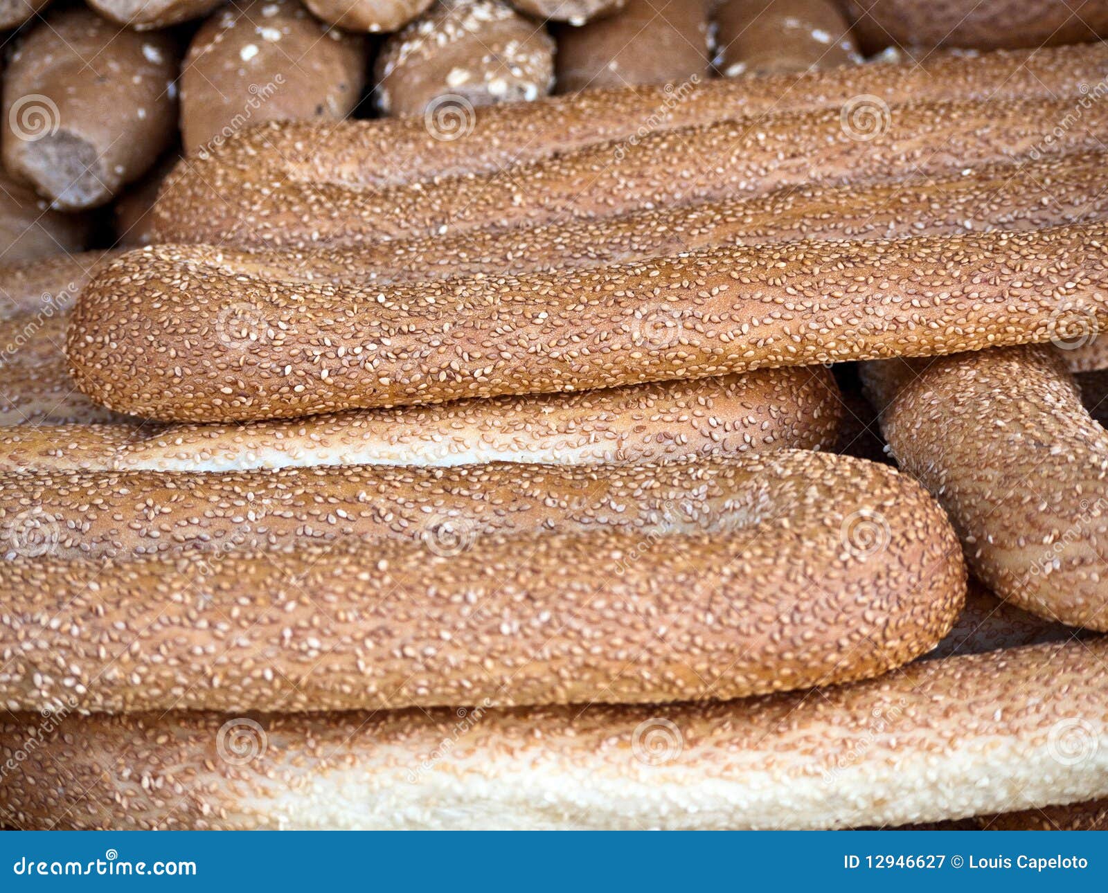 Fresh Bread at the Jewish Market in Jerusalem Stock Image - Image of ...