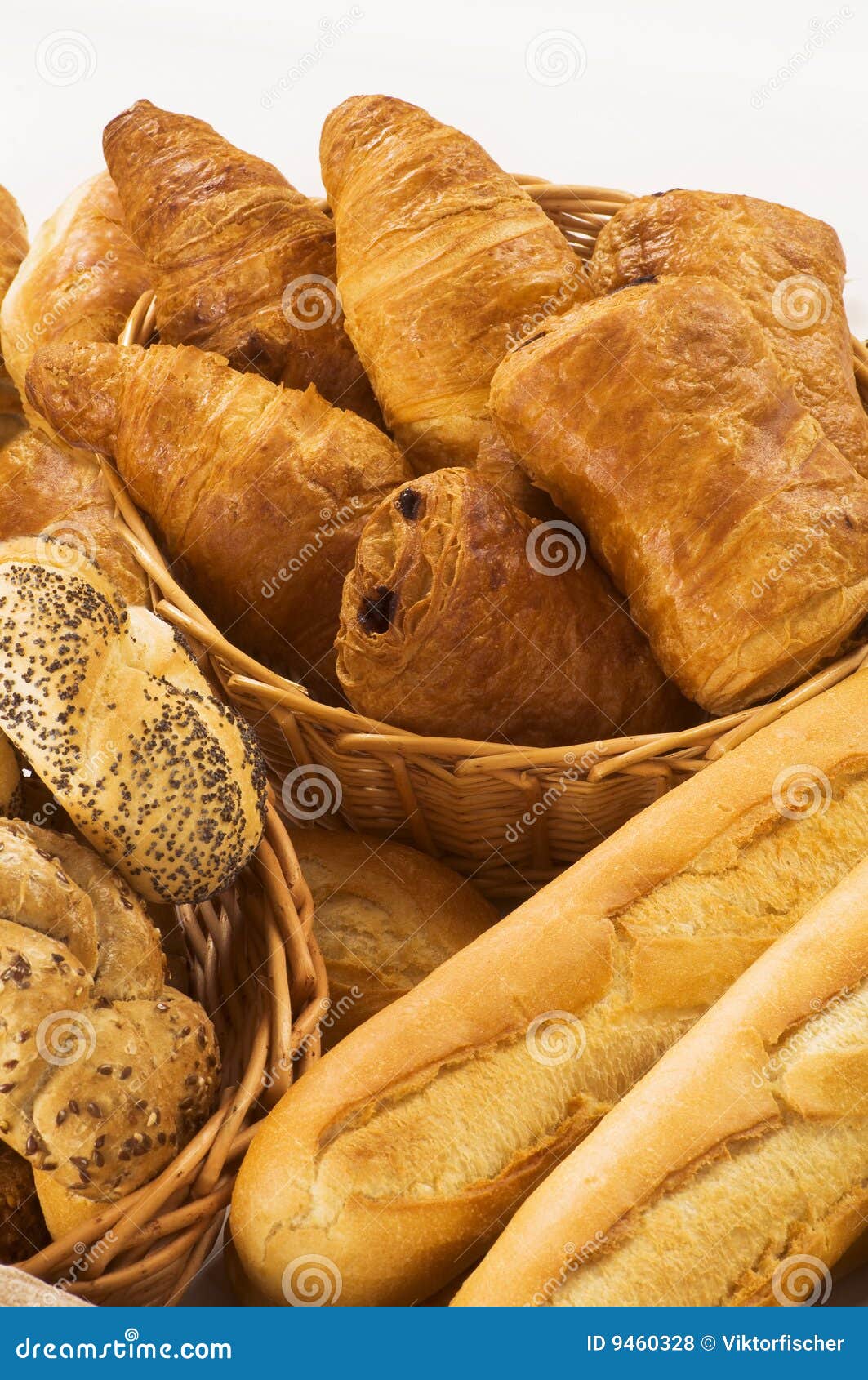 Fresh bread and pastry stock photo. Image of croissant - 9460328