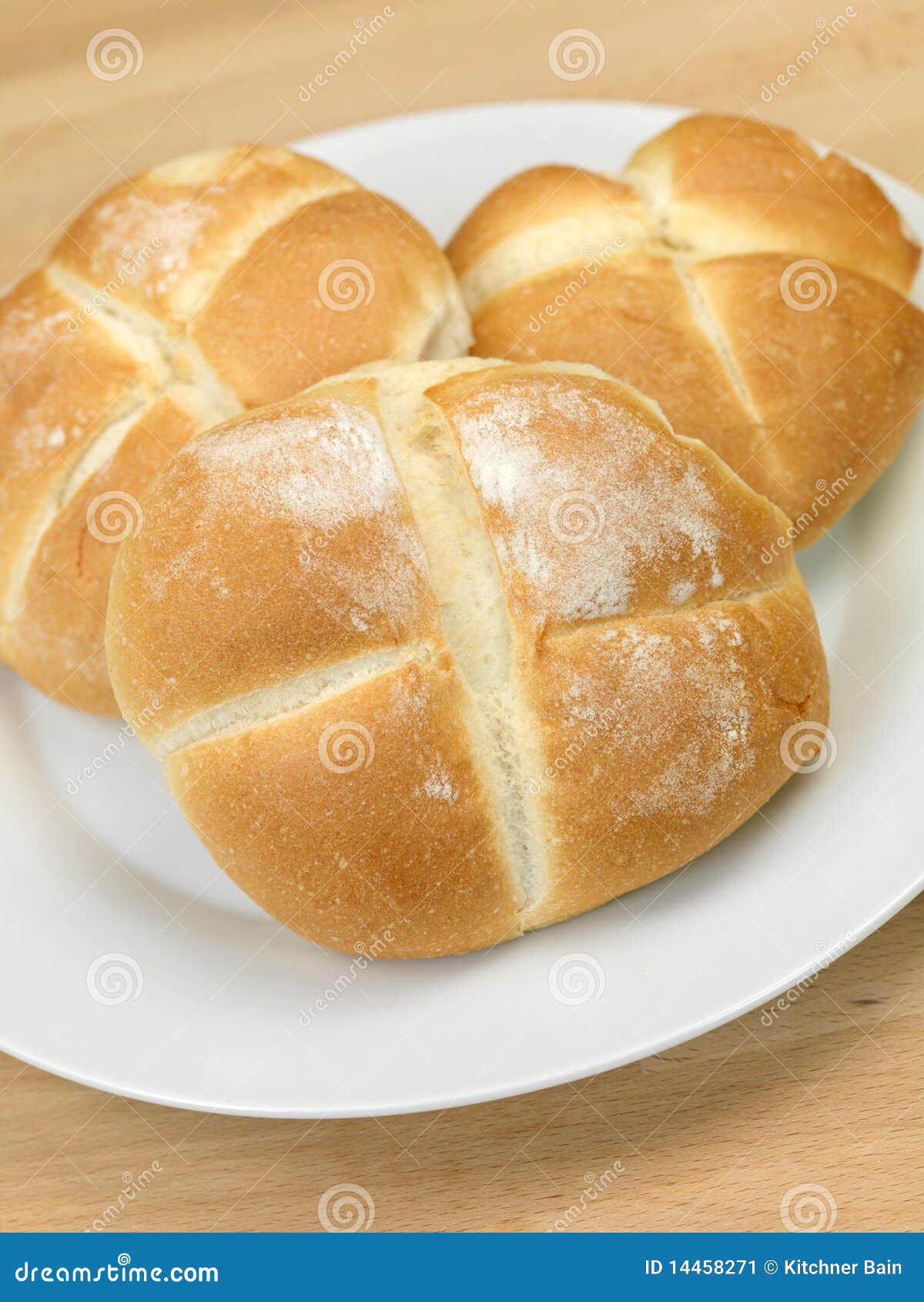 Fresh Bread Rolls stock image. Image of isolated, baked - 14458271