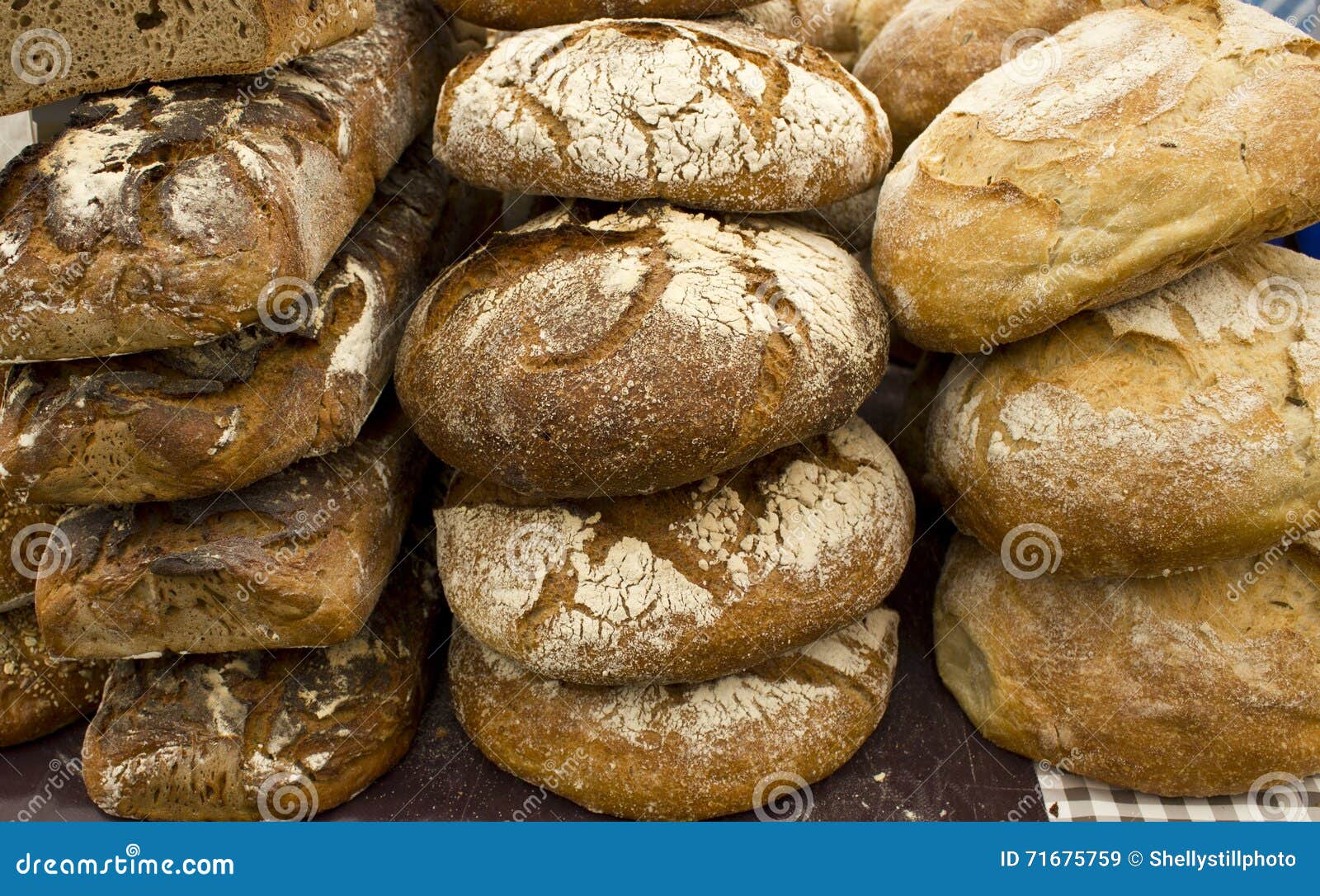 Fresh Bread and Rolls at Fair Stock Image - Image of baguette, bakery ...