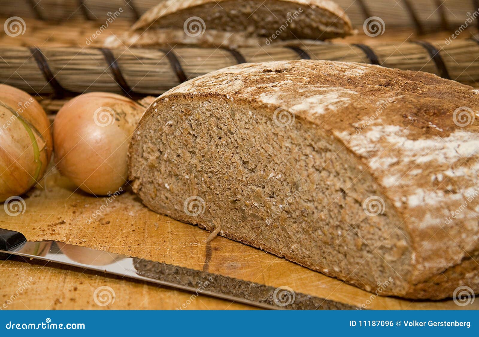 Fresh bread for a snack stock photo. Image of slice, loaf - 11187096