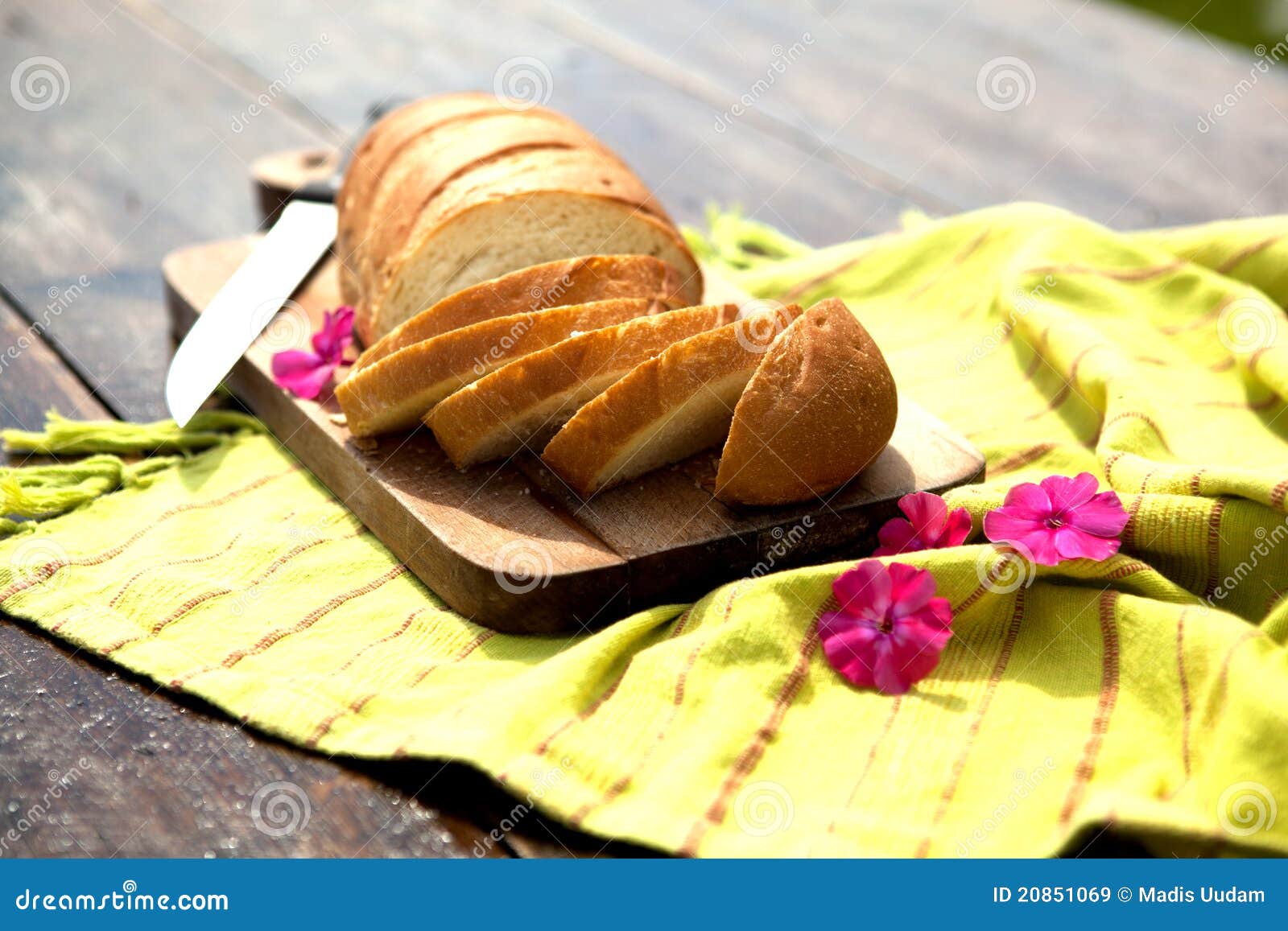 Fresh Bread on Table stock image. Image of pastry, dinner - 20851069