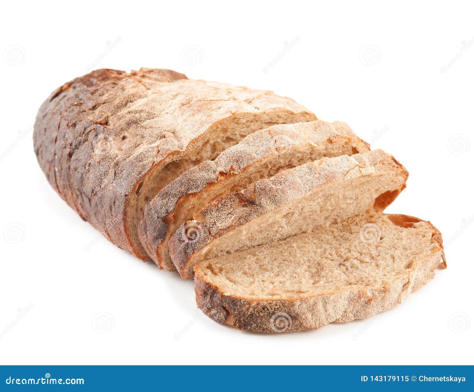 Fresh Bread on White. Baked Goods Stock Image - Image of cuisine, grain ...