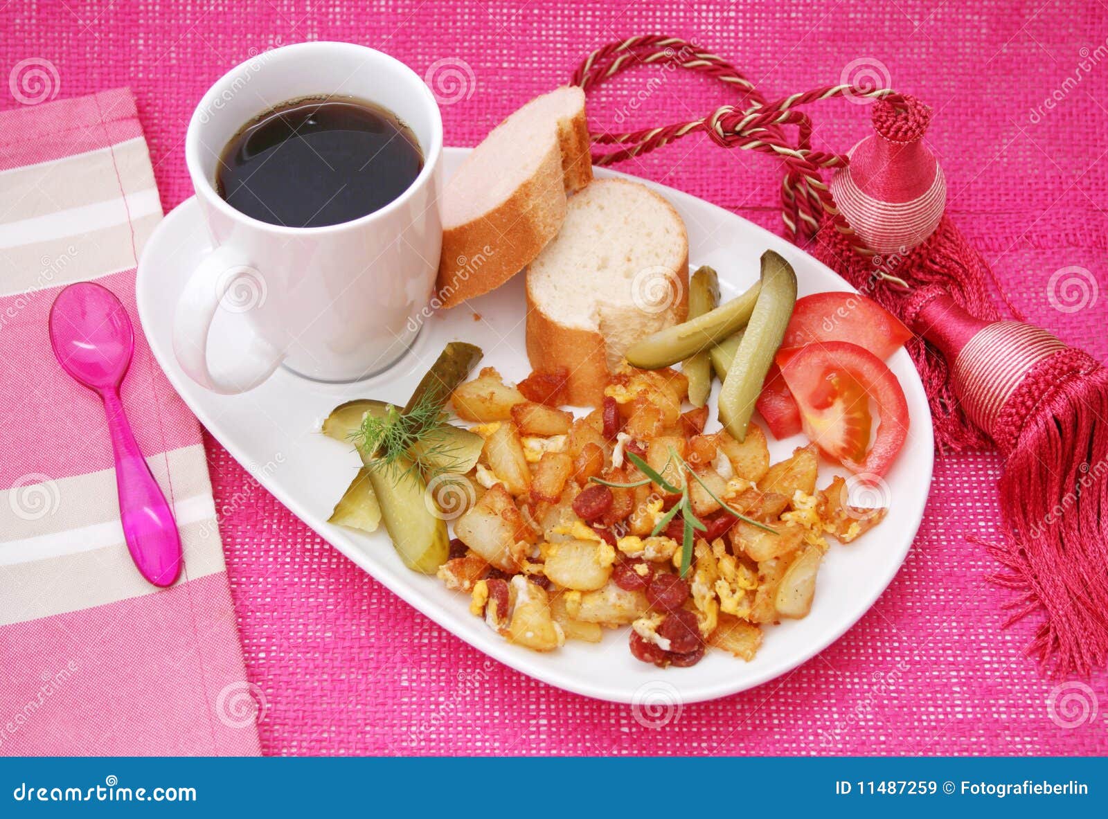 Fresh breakfast stock image. Image of potatoes, buffet - 11487259