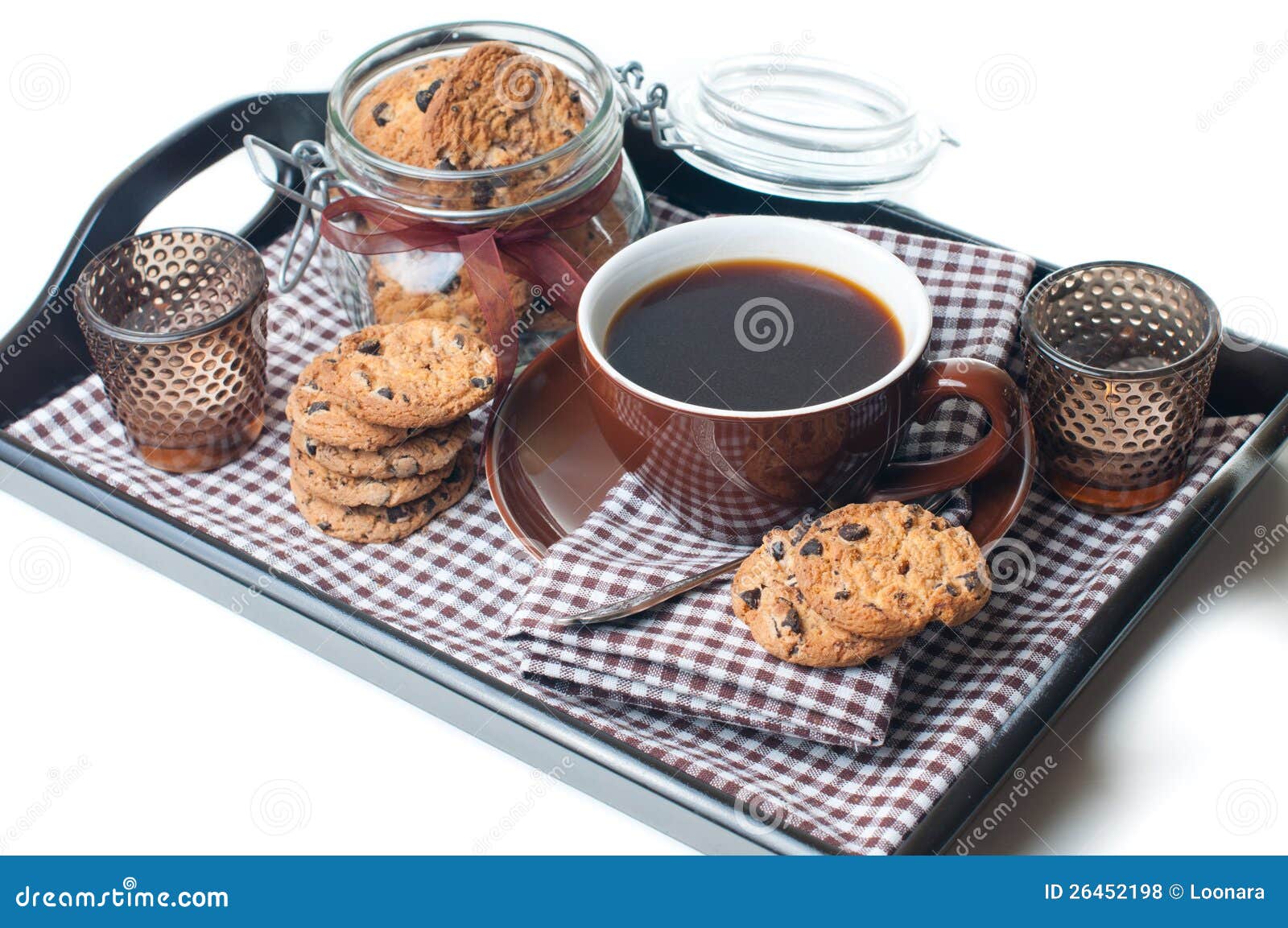 Fresh Breakfast, Coffee and Cookies Stock Photo - Image of eating, food ...