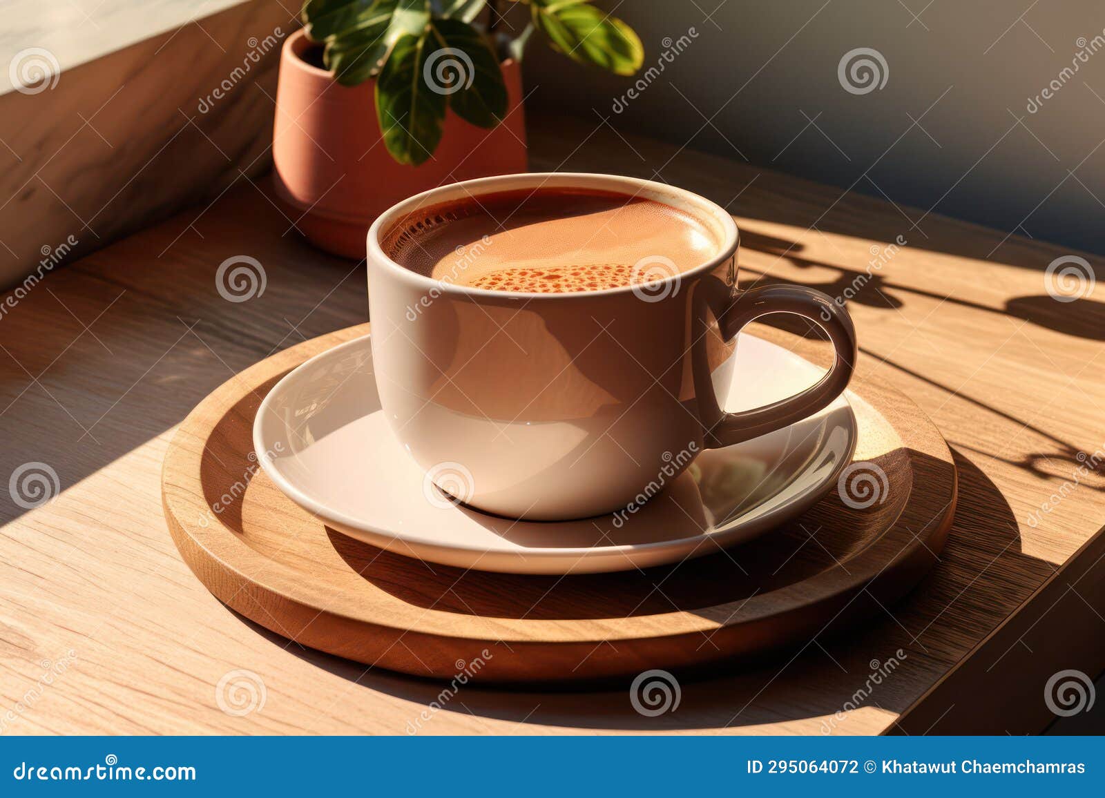 Fresh Brewed Coffee in Morning Sunlight - Invigorating Start To the Day ...