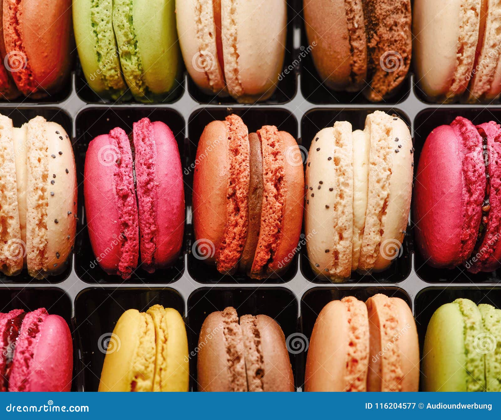 Fresh Bright Colored Macarons Stock Image - Image of dessert ...
