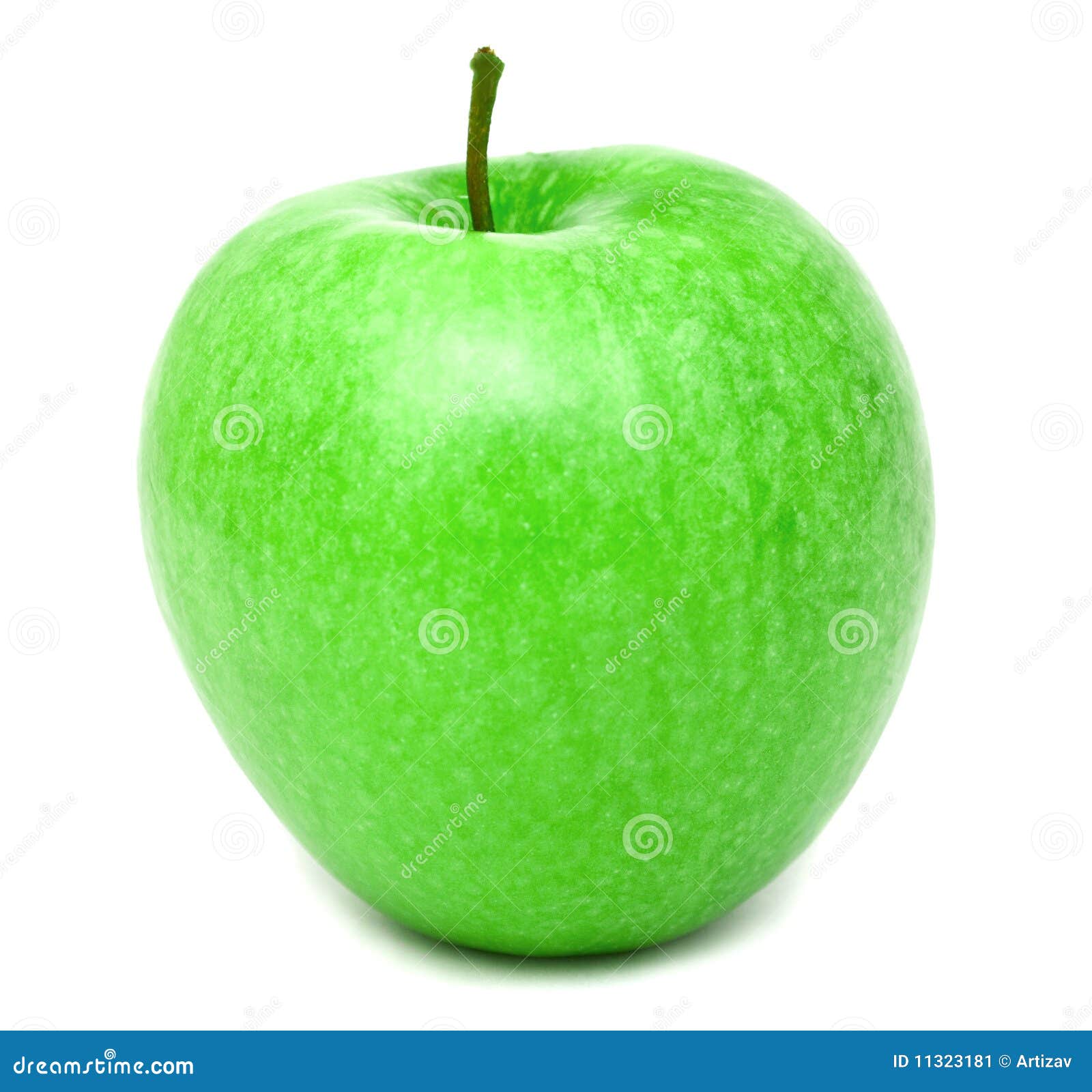 Fresh bright green apple stock image. Image of healthy - 11323181