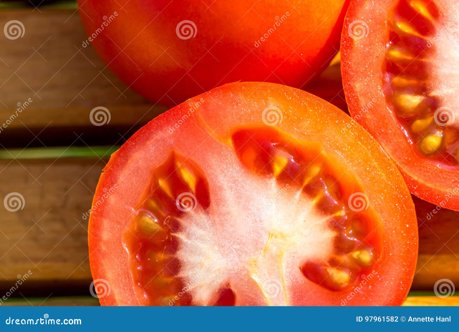 Fresh, Bright Tomato in Slices Stock Photo - Image of color, fresh ...