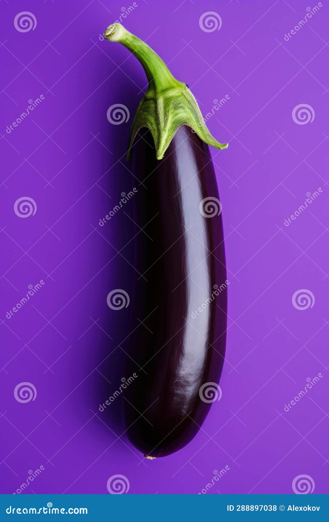 Fresh Brinjal In White Background. Illustration Royalty-Free Cartoon ...