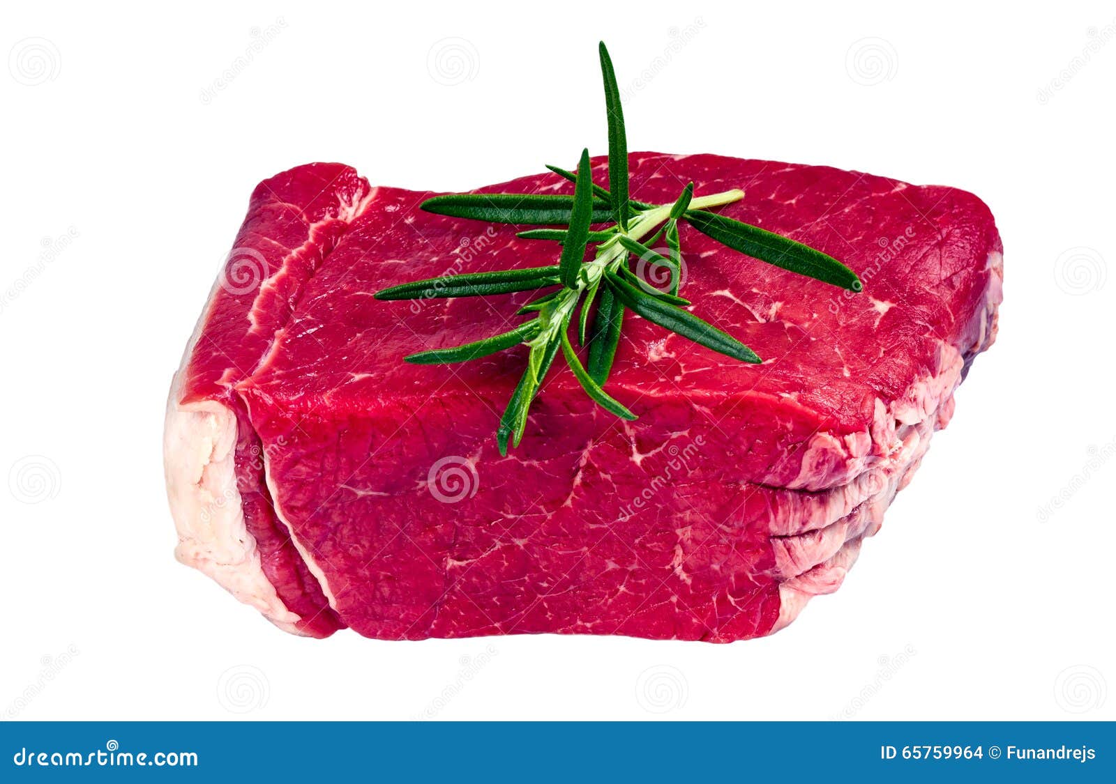 Fresh British Uncocked Beef Slab Meat, Rosemary Stock Photo - Image of ...