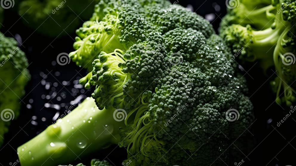 Award-winning Advertising Photography: Fresh Broccoli with Sparkling ...