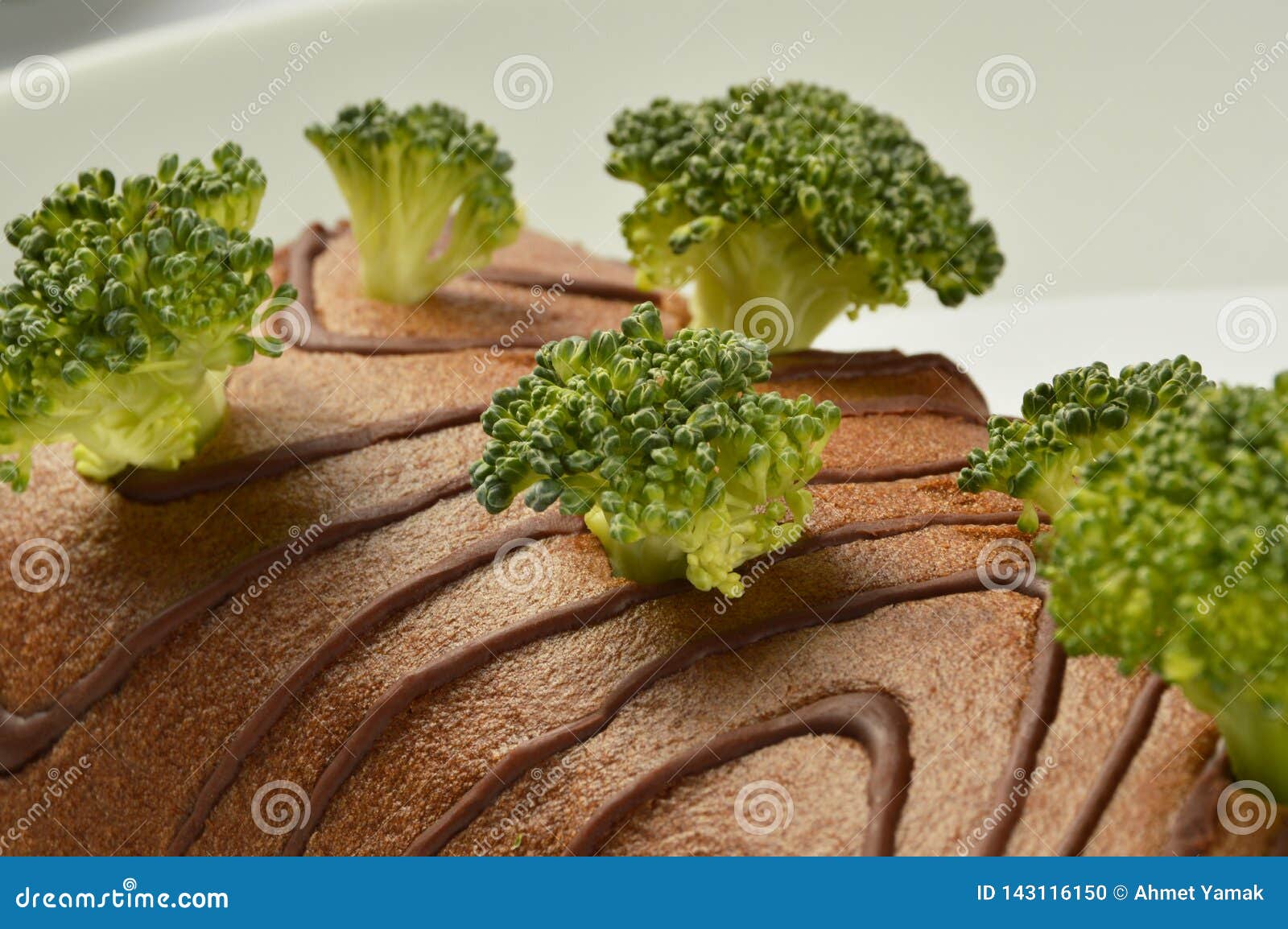 Fresh Broccoli cakes stock photo. Image of savory, ready - 143116150