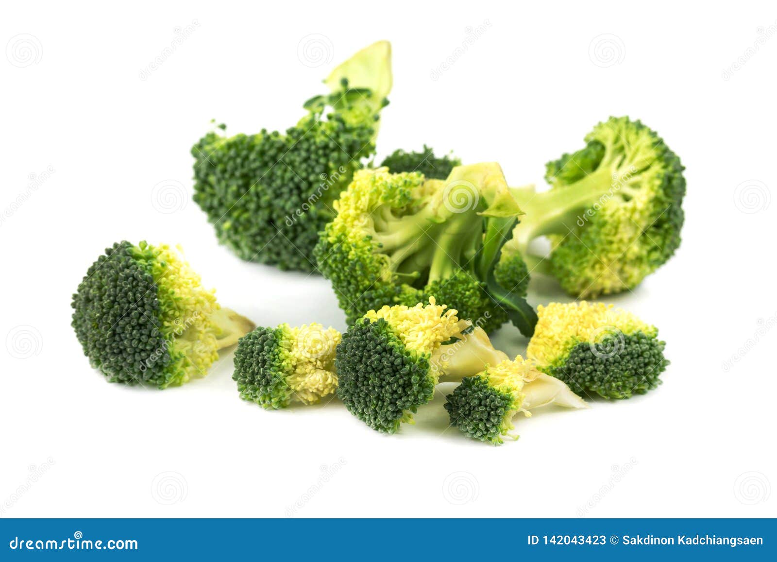 Fresh Broccoli cut stock image. Image of white, food - 142043423
