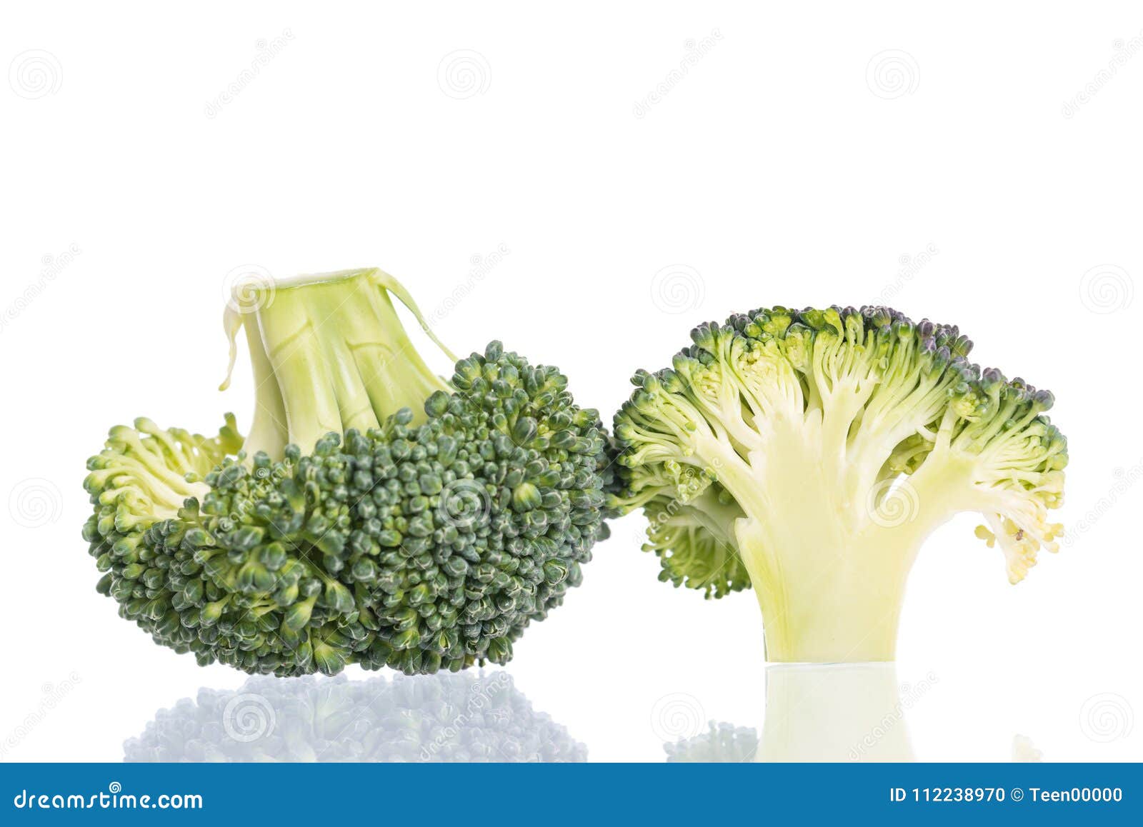 Broccoli Isolated on White Background Stock Photo - Image of healthy ...