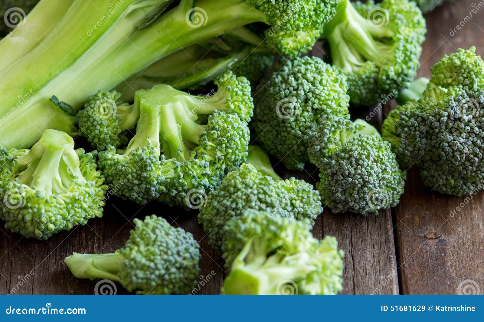 Fresh broccoli stock image. Image of uncooked, retro - 51681629