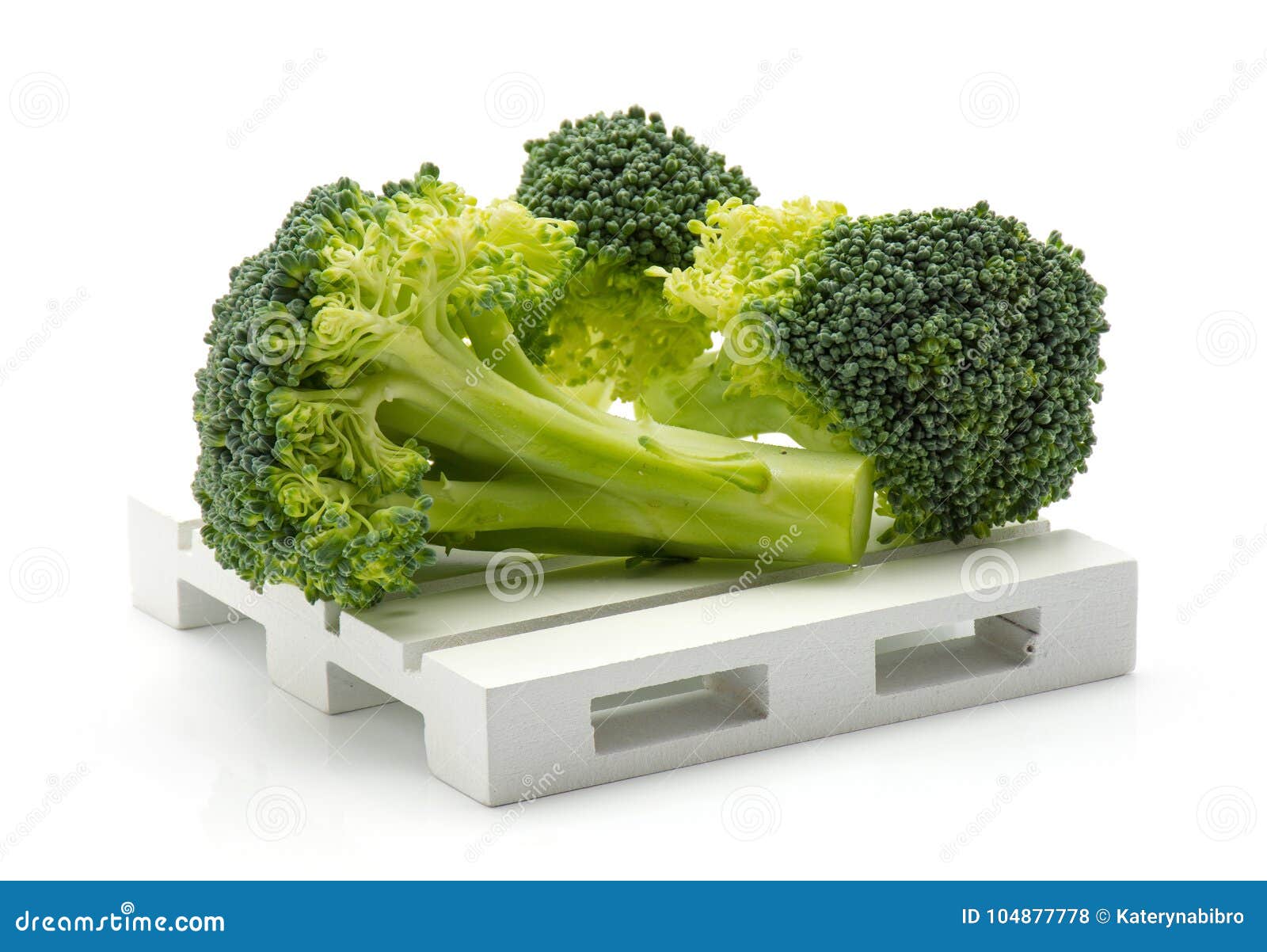 Broccoli on white stock photo. Image of flowering, jade - 104877778