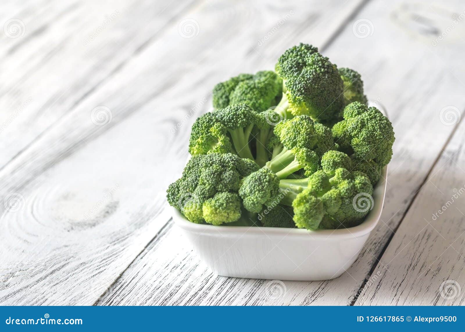 Fresh Broccoli on the White Bowl Stock Image - Image of ingredient ...