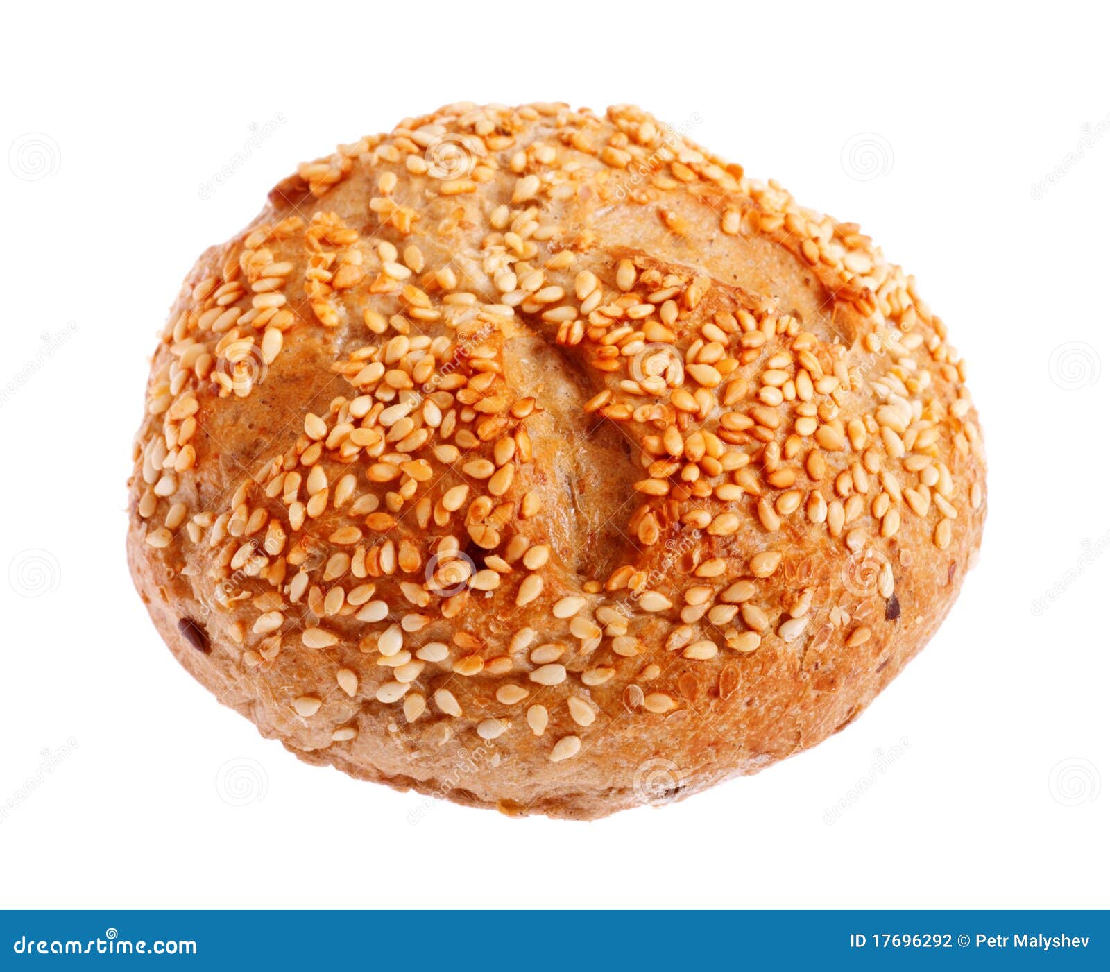 Fresh bun with sesame stock photo. Image of baked, image - 17696292