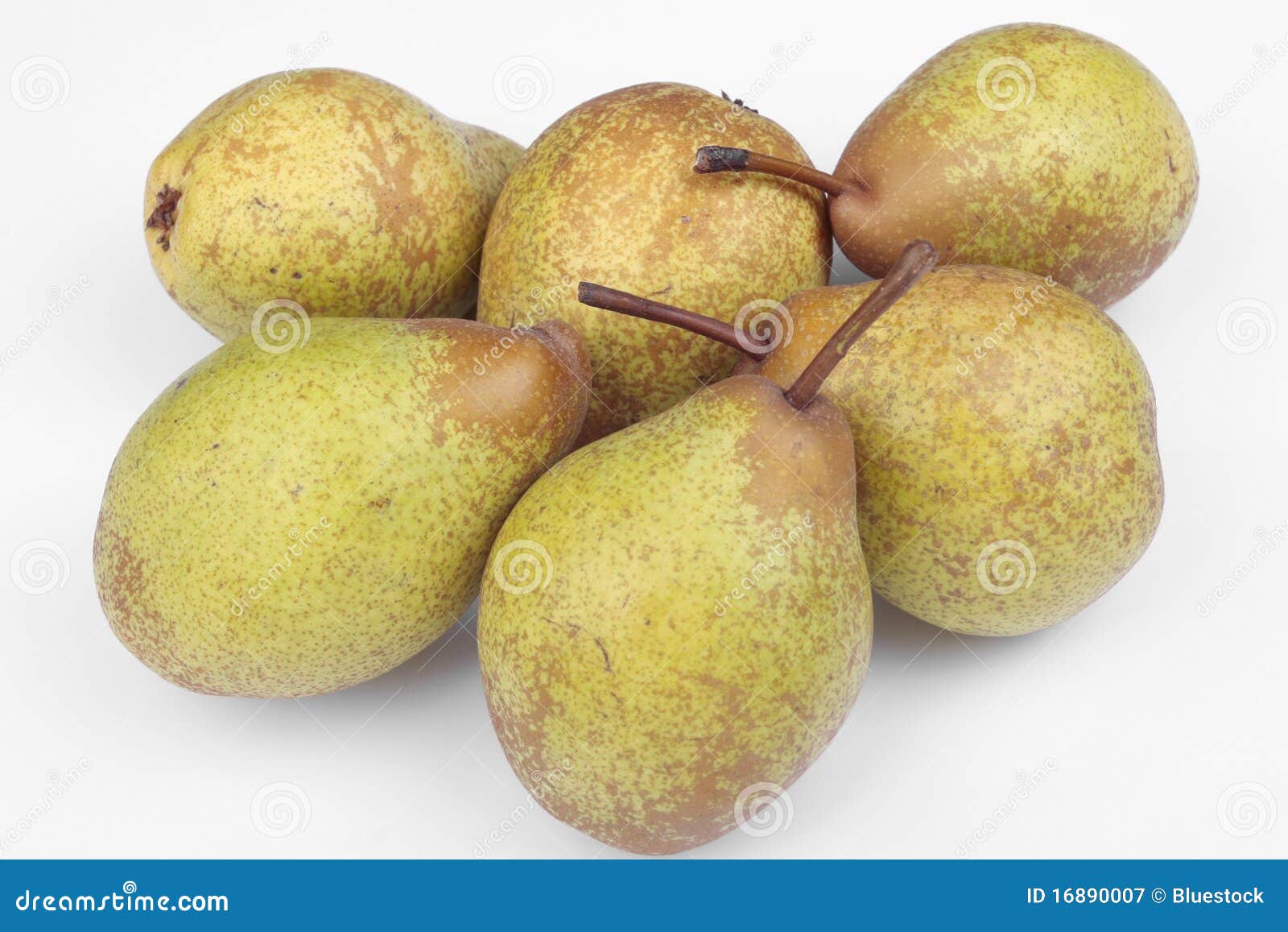 Fresh Bunch Of Pears Over White Stock Image - Image of diet, nutrition ...