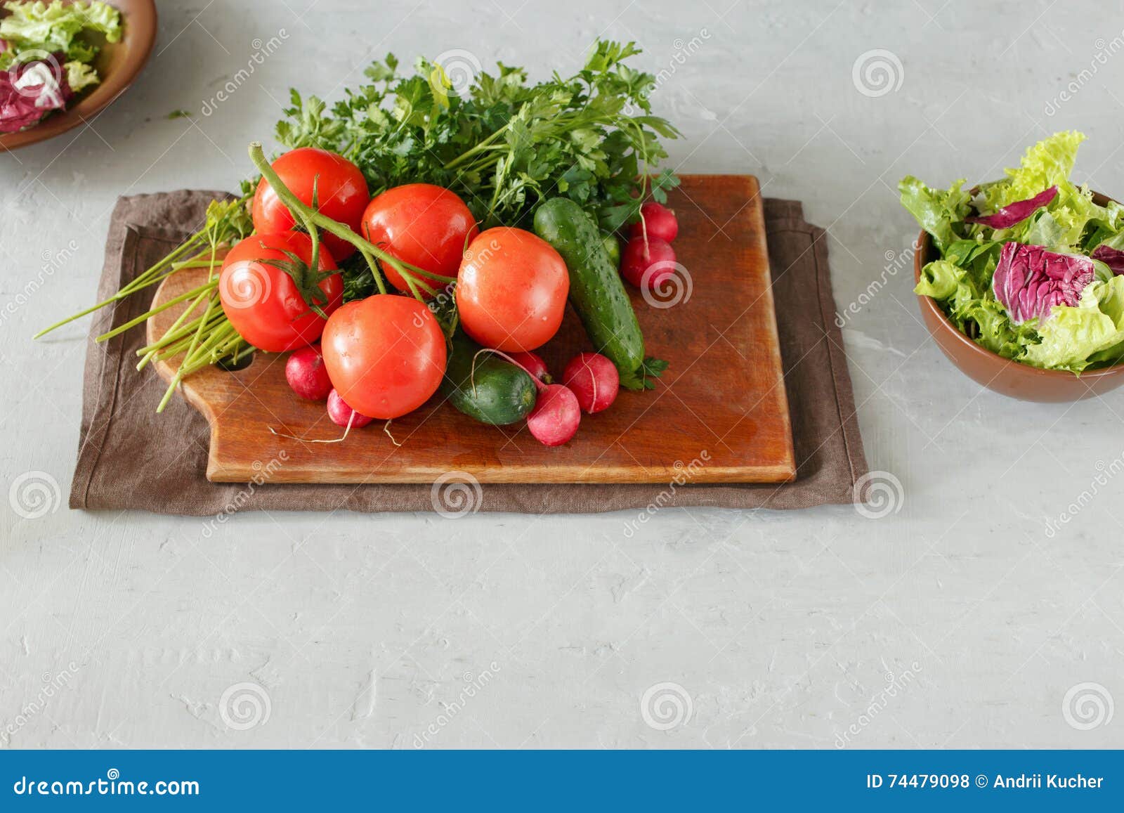 Fresh Bundle of Different Vegetables Stock Photo - Image of table ...
