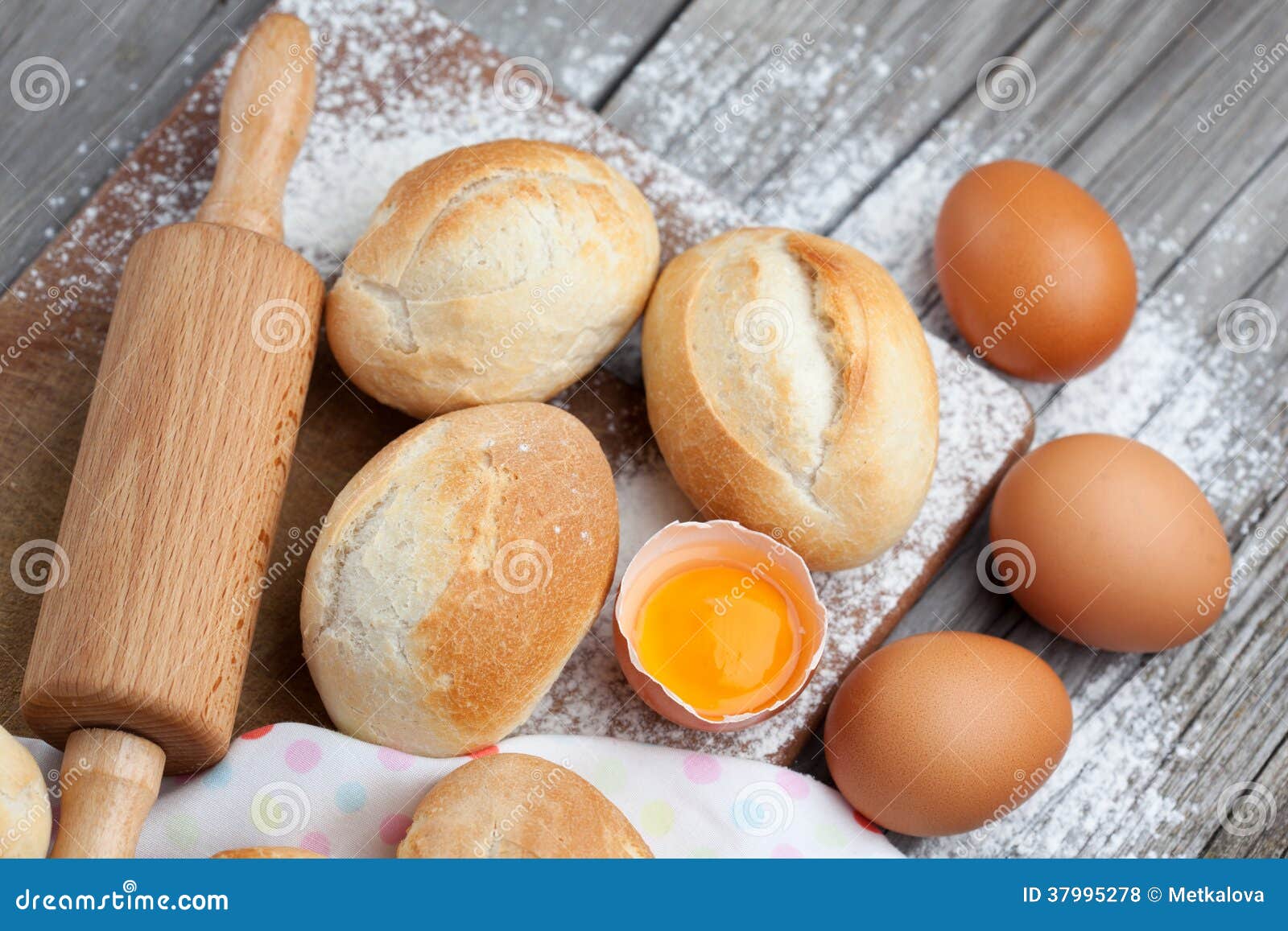 Fresh buns stock photo. Image of gold, homemade, morning - 37995278