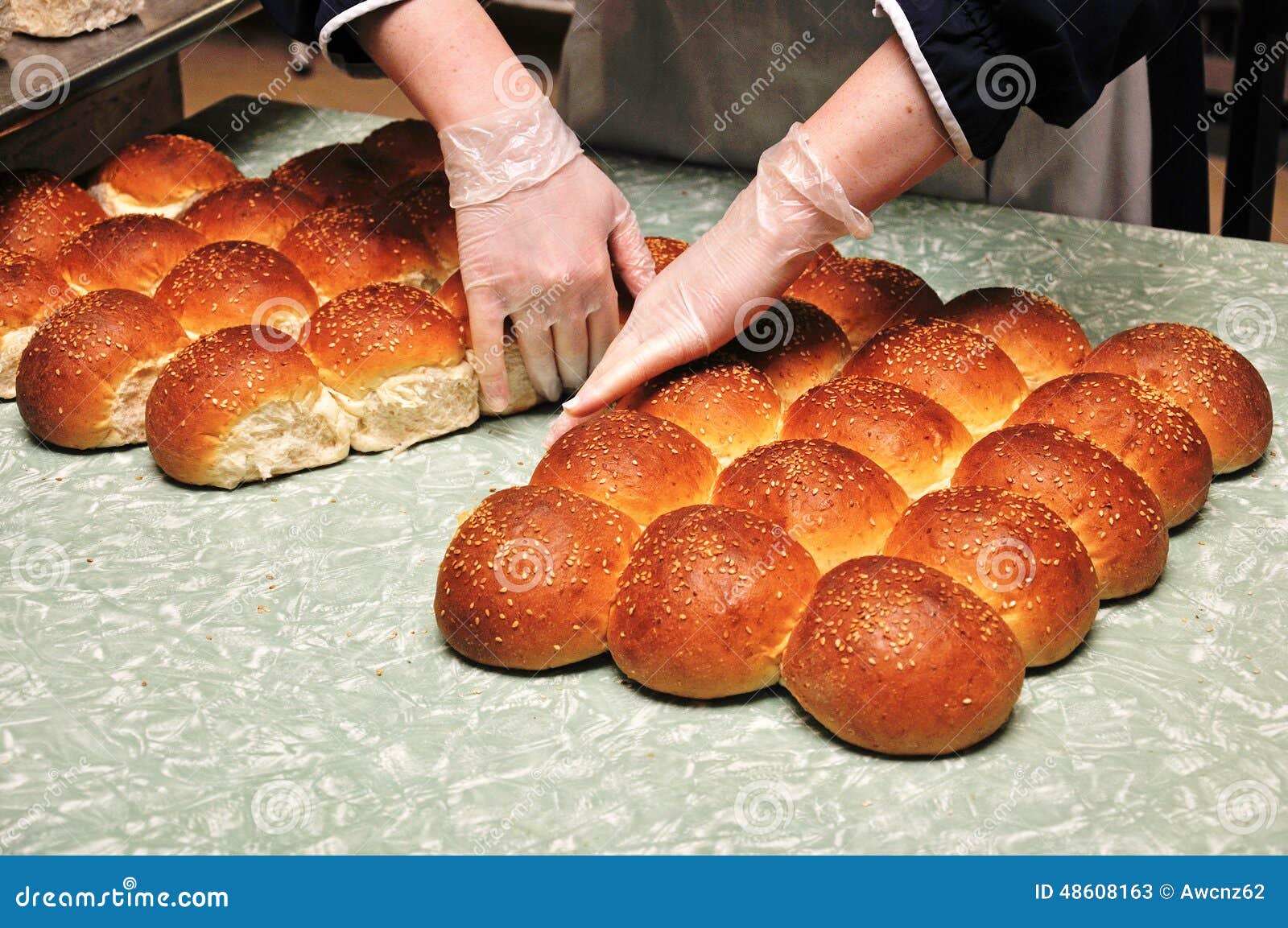 Fresh buns stock image. Image of group, barley, dining - 48608163