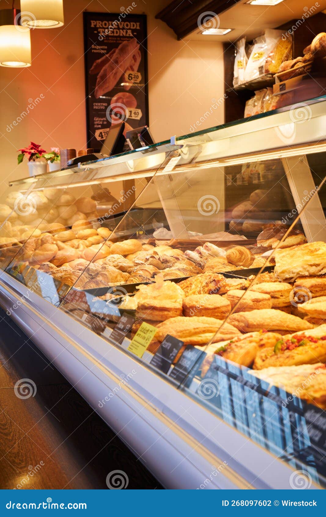 Fresh Buns in a Display Cabinet. Editorial Photography - Image of buns ...