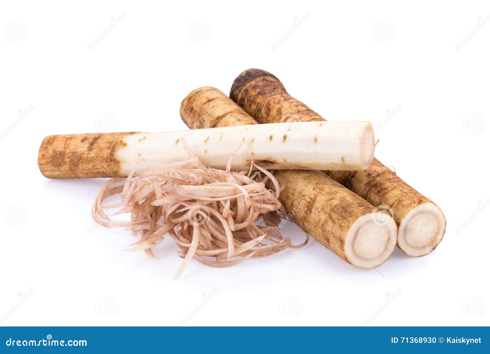 Fresh Burdock Roots on White Background Stock Photo - Image of ...