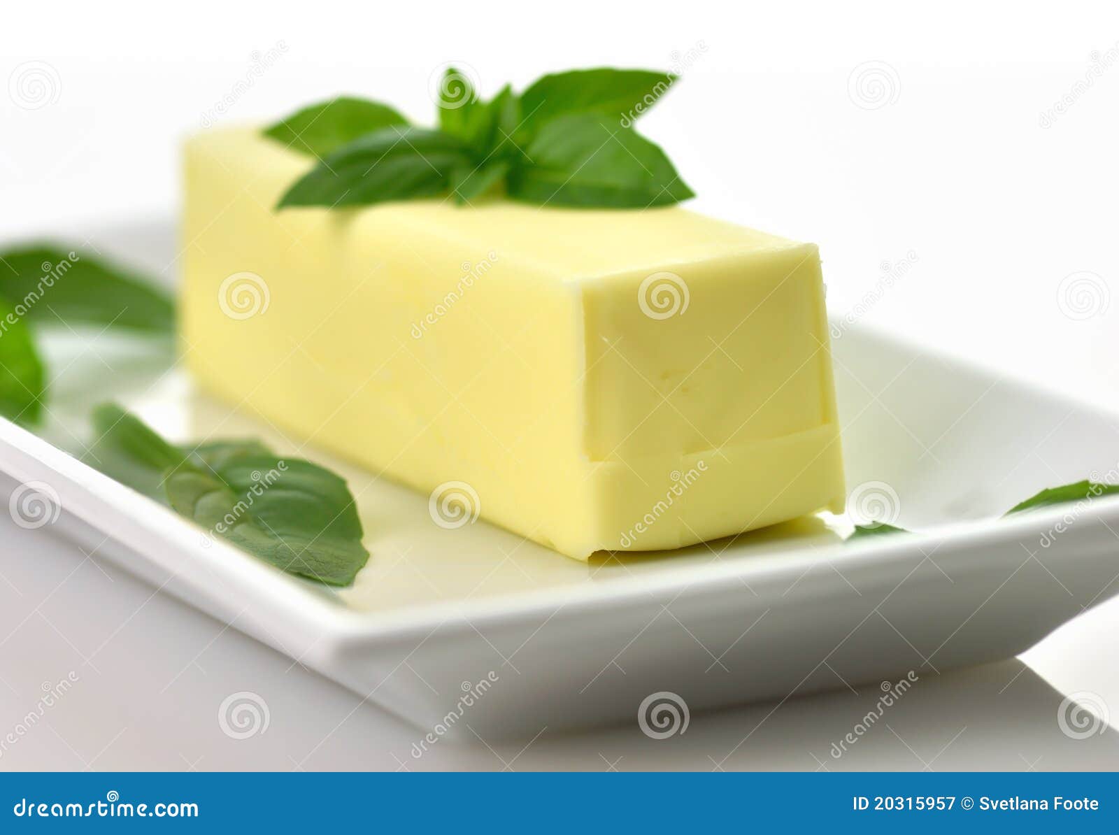 Fresh butter stock image. Image of baking, basil, dairy - 20315957