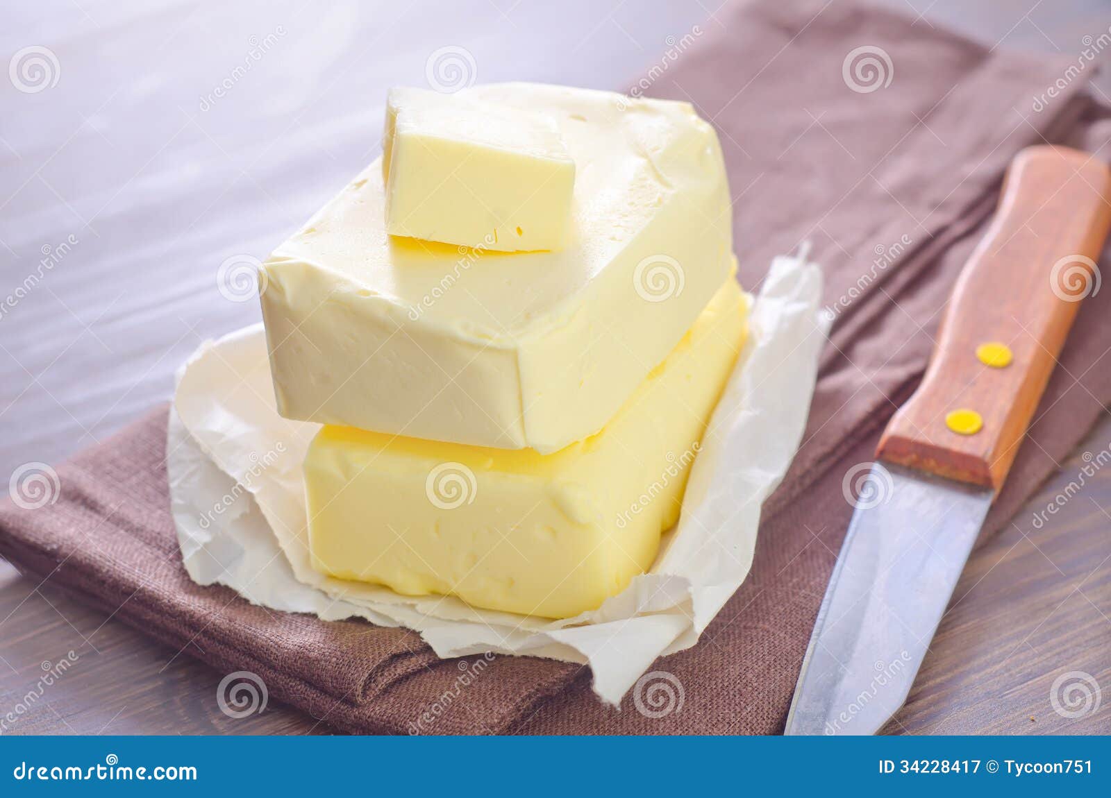 Fresh butter stock image. Image of knife, nutrition, dairy - 34228417