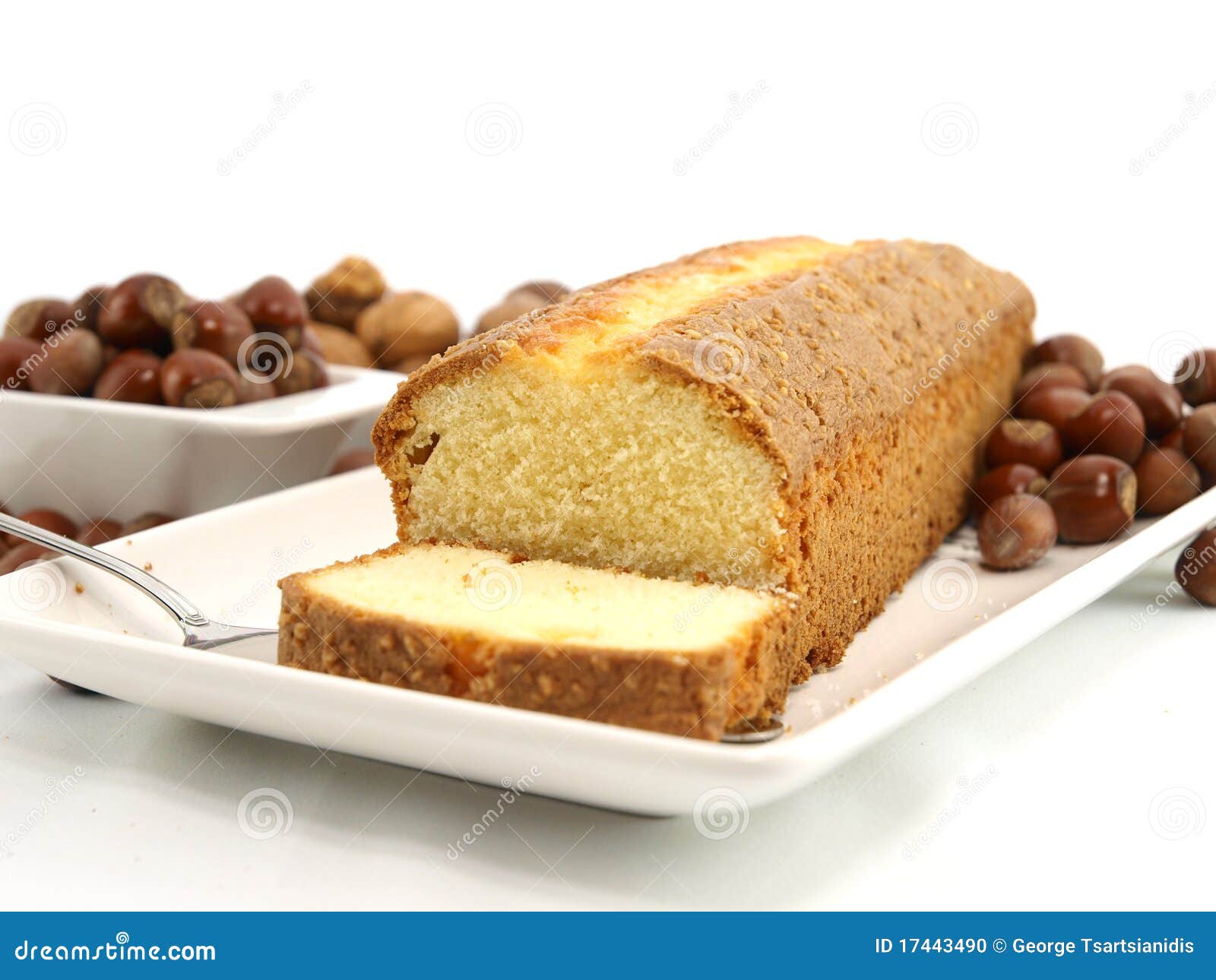 Fresh cake stock photo. Image of almonds, dessert, butter - 17443490