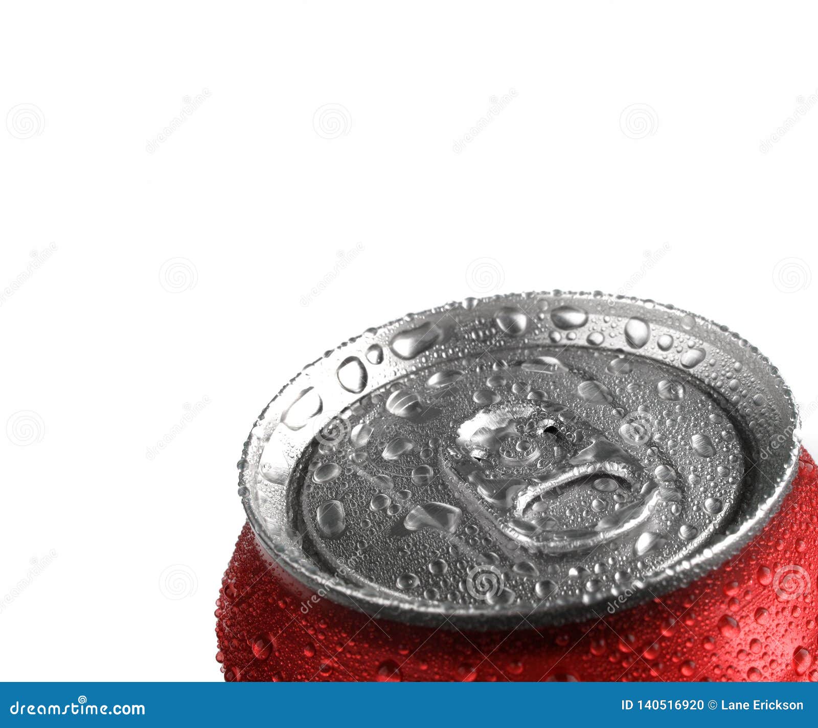 Fresh Can of Soda with Condensation Stock Photo - Image of metallic ...