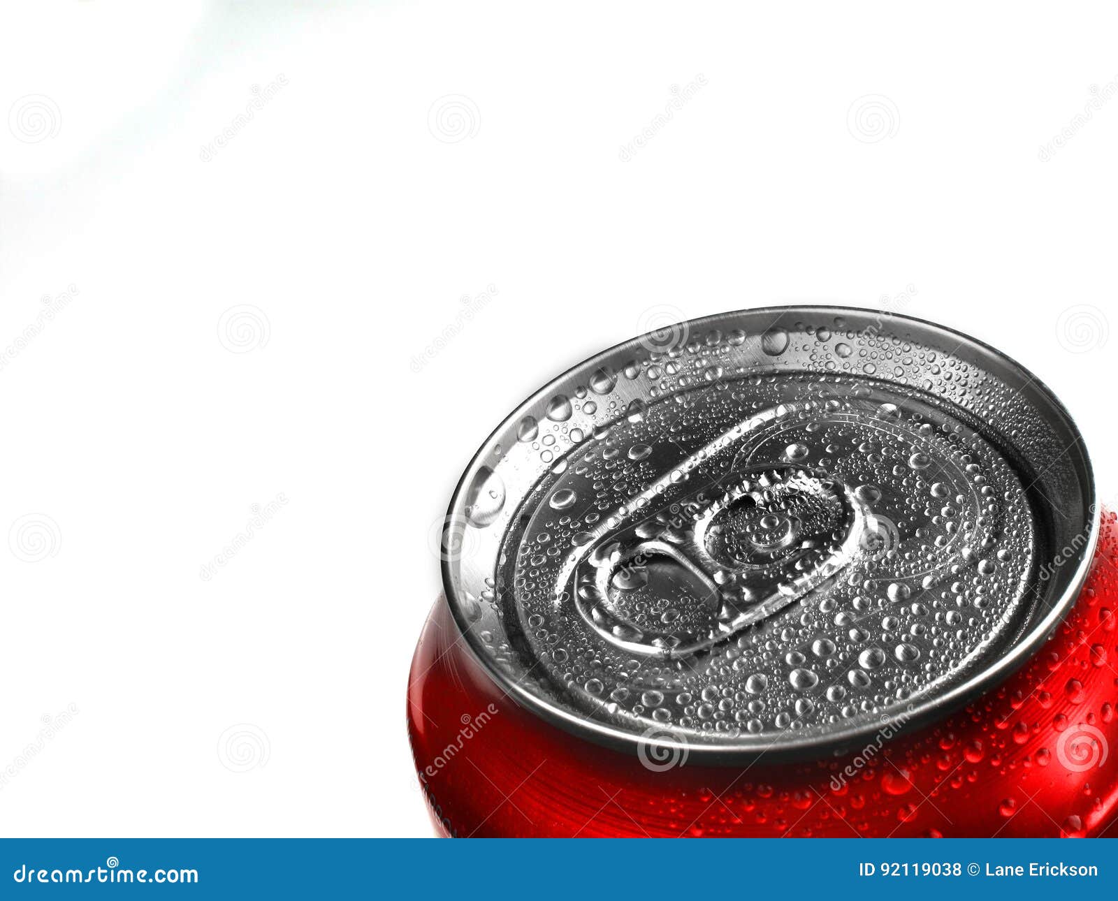 Fresh Can of Soda with Condensation Stock Photo - Image of closeup ...