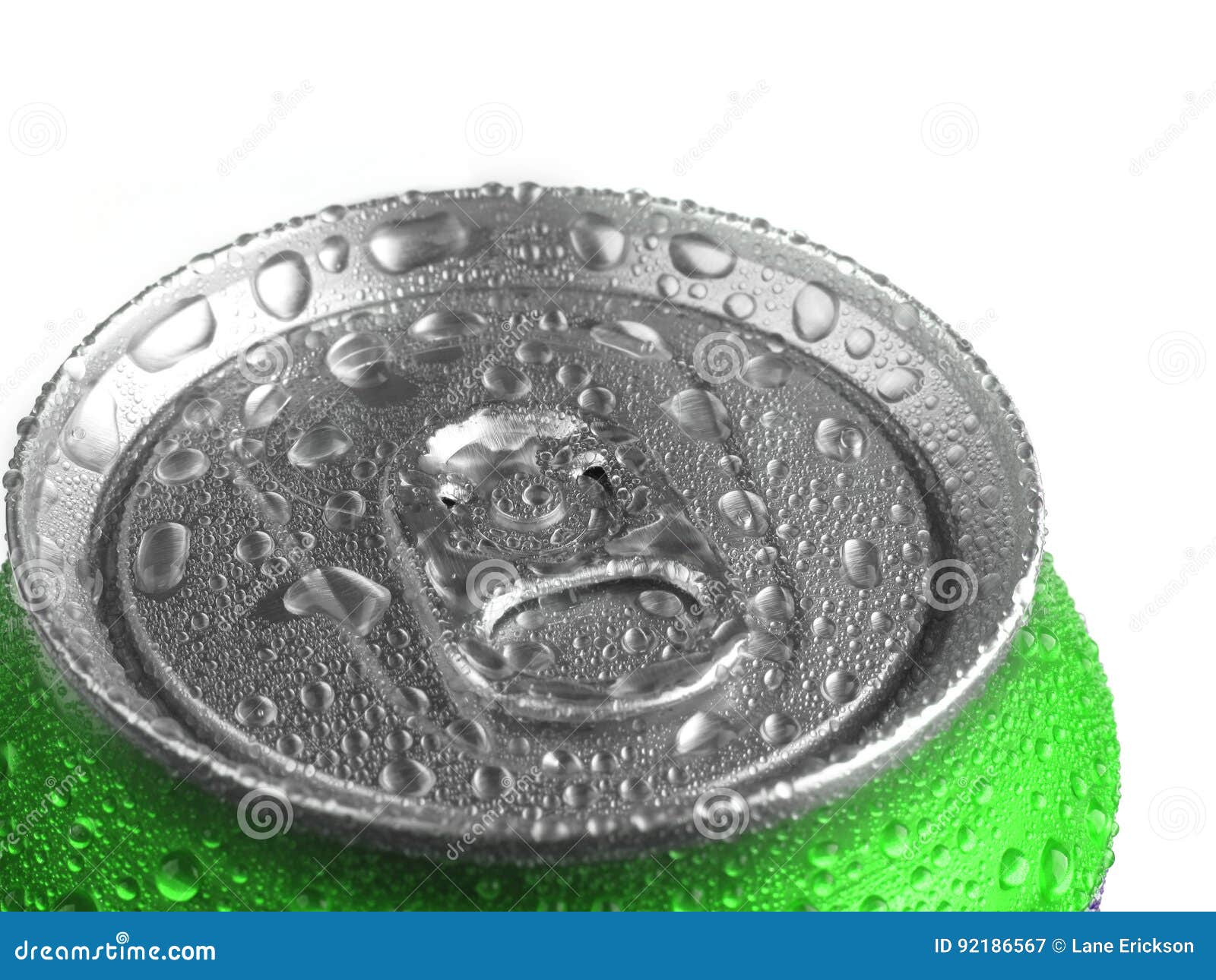 Fresh Can of Soda with Condensation Stock Image - Image of beverage ...